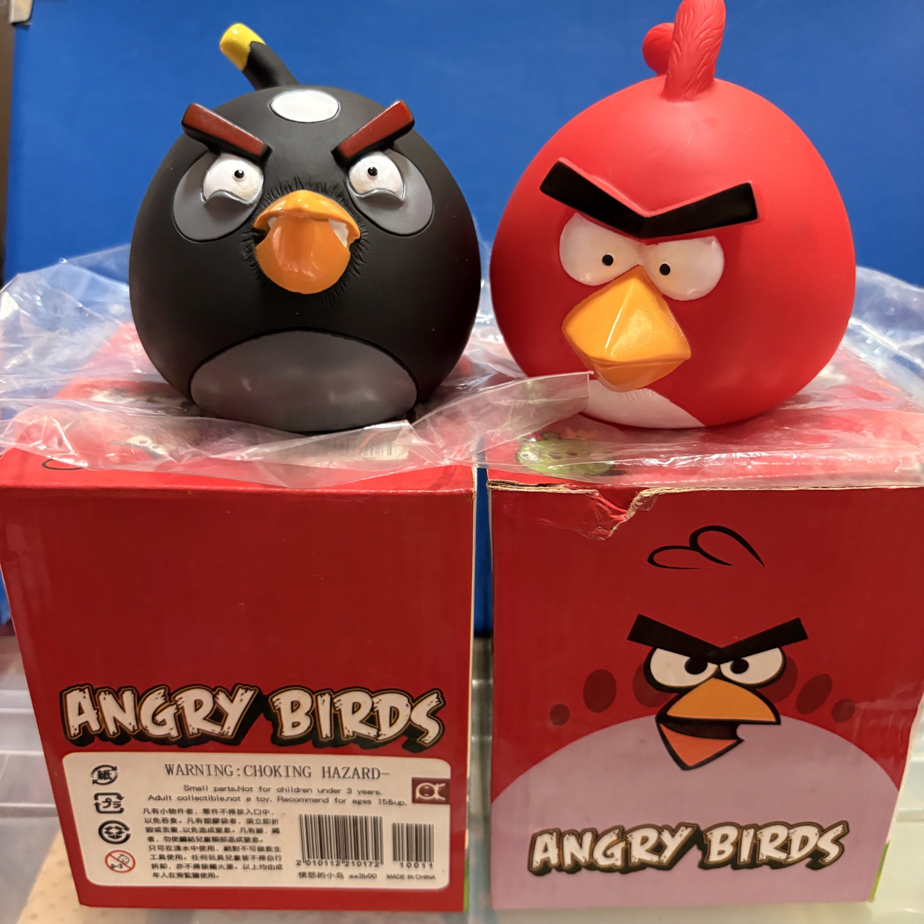 Angry Birds Figurines - Red and Black, Hobbies & Toys, Toys & Games on ...