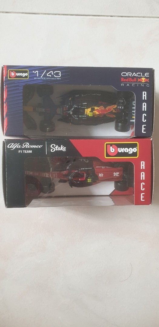 Bburago 1:43 Scale F1 Model Cars - Alfa Romeo & Red Bull, Hobbies ...