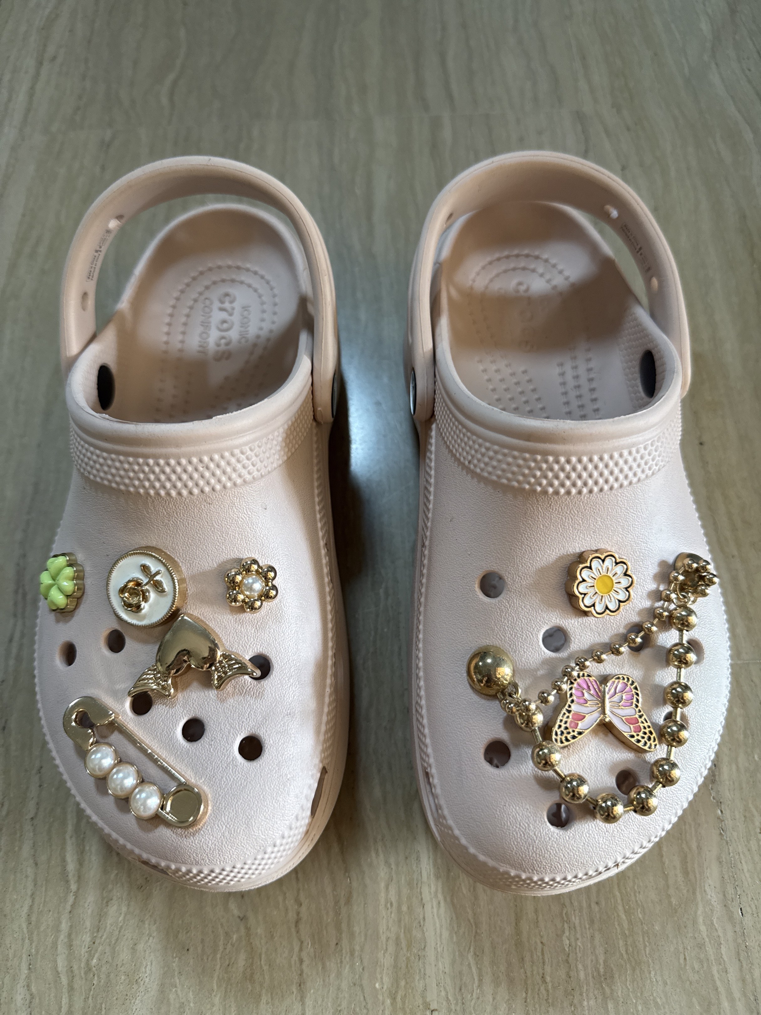 Crocs Classic Platform Clogs - Blush Pink, Size W6, Women's Fashion ...