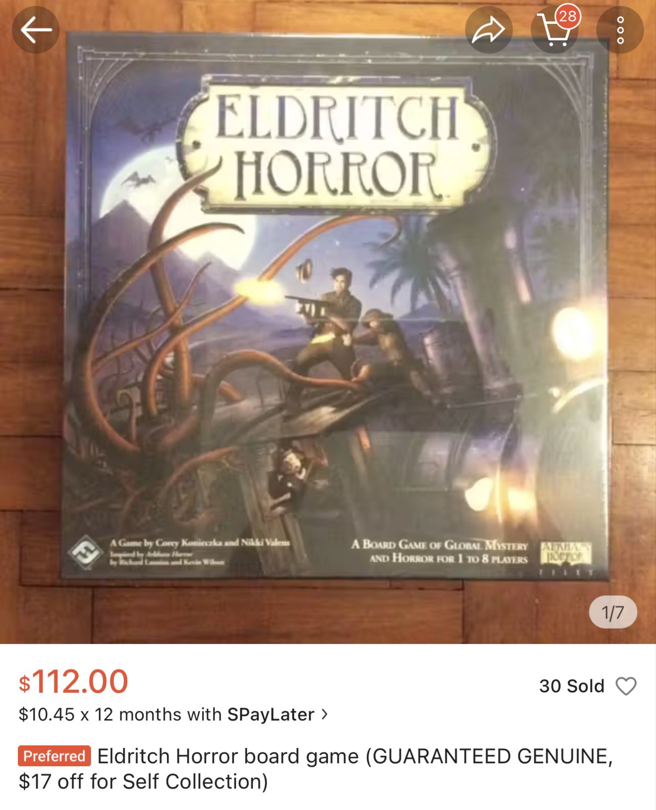 Eldritch Horror Board Game, Hobbies & Toys, Toys & Games on Carousell