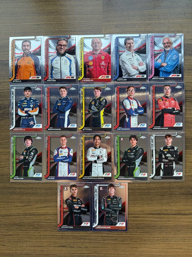 F1 Topps Chrome 2025 Base Cards Numbered F175 Max Verstappen Lewis ...