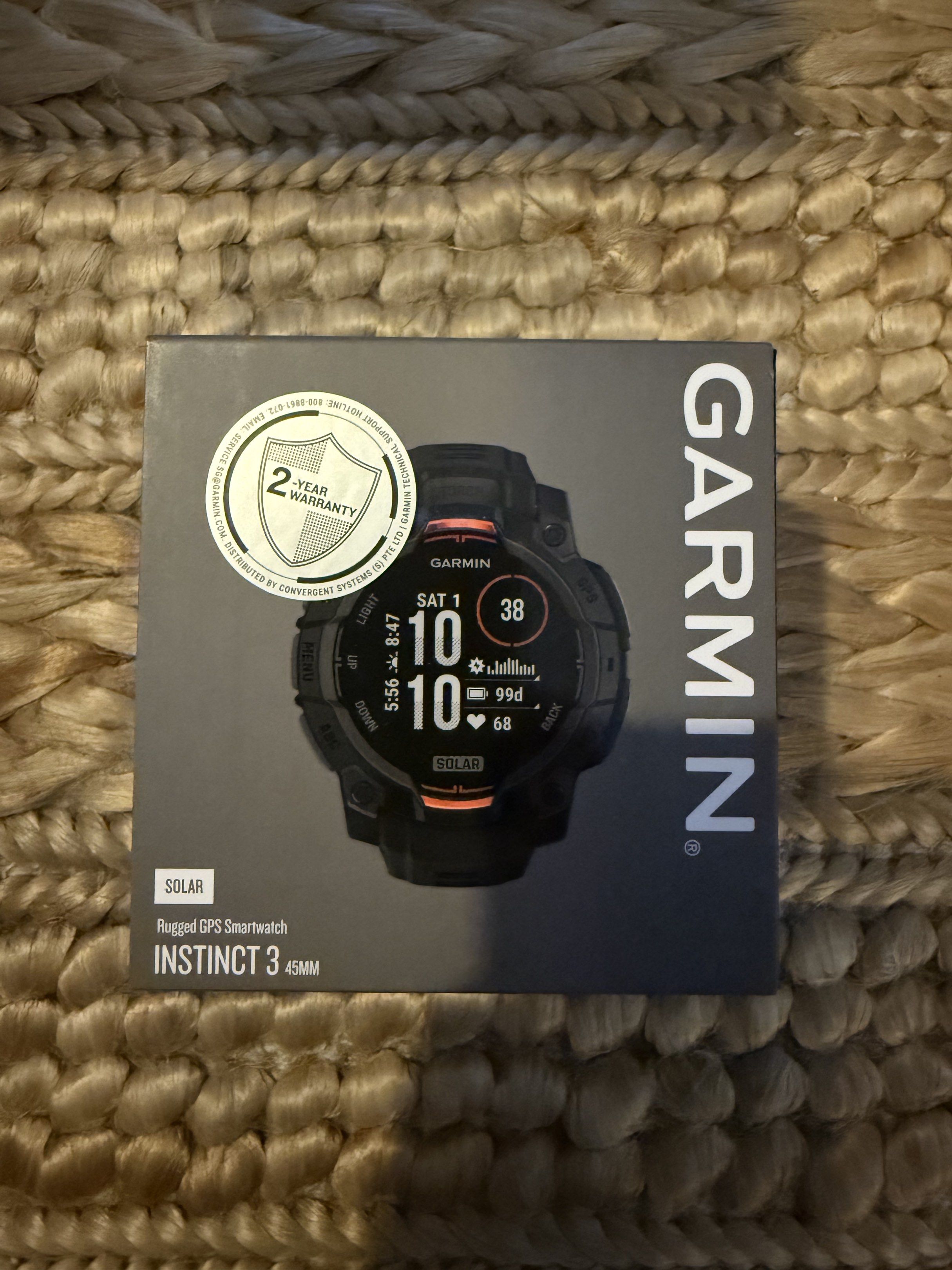 Garmin Instinct 3 Solar 45mm Smartwatch - Brand New, Mobile Phones ...