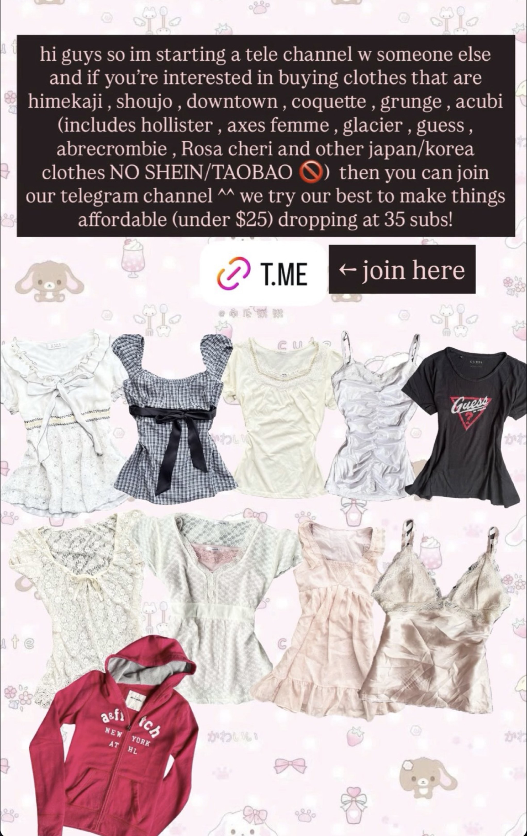 himekaji shoujo grunge coquette acubi down town clothes, Women's ...