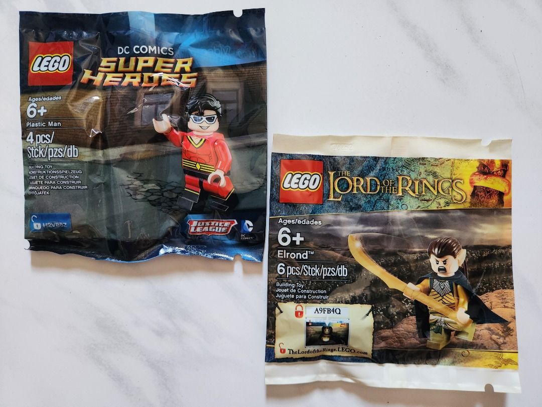Lego Justice League Plastic Man , Lego Lord Of The Rings LOTR Elrond ...