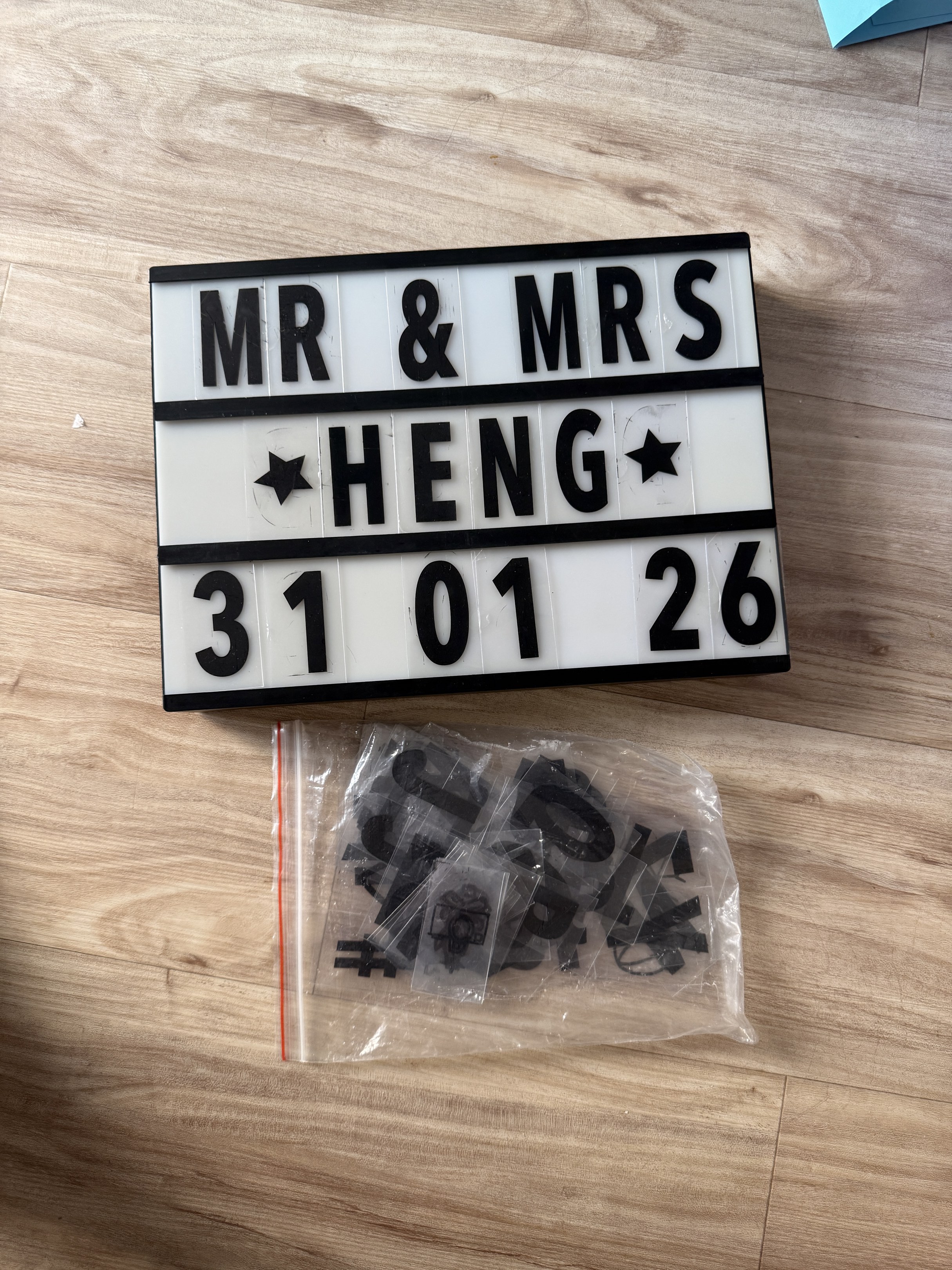 Light Box with Letters, Furniture & Home Living, Home Decor Accessories ...