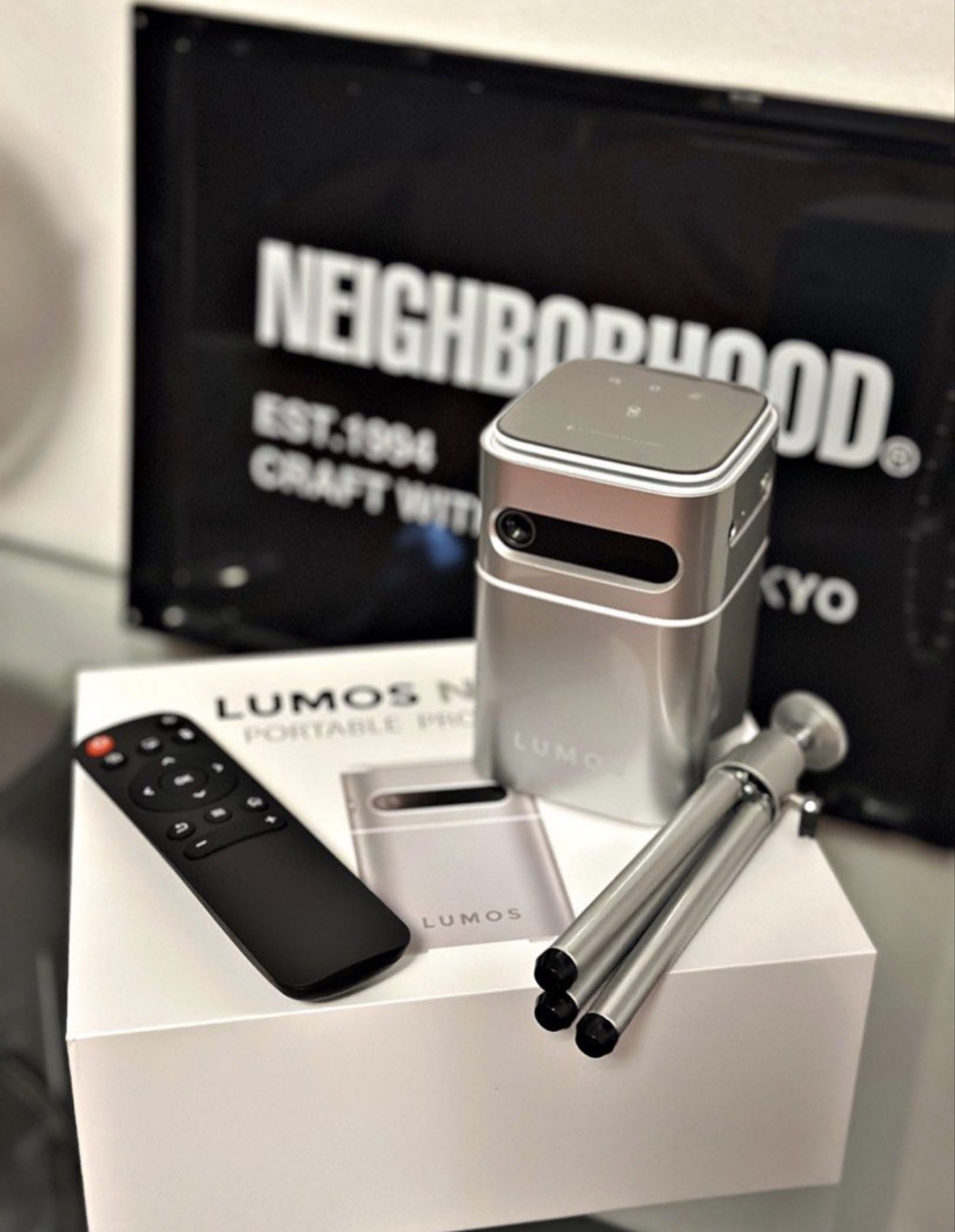 LUMOS NANO Portable Projector - Silver, TV & Home Appliances, TV ...