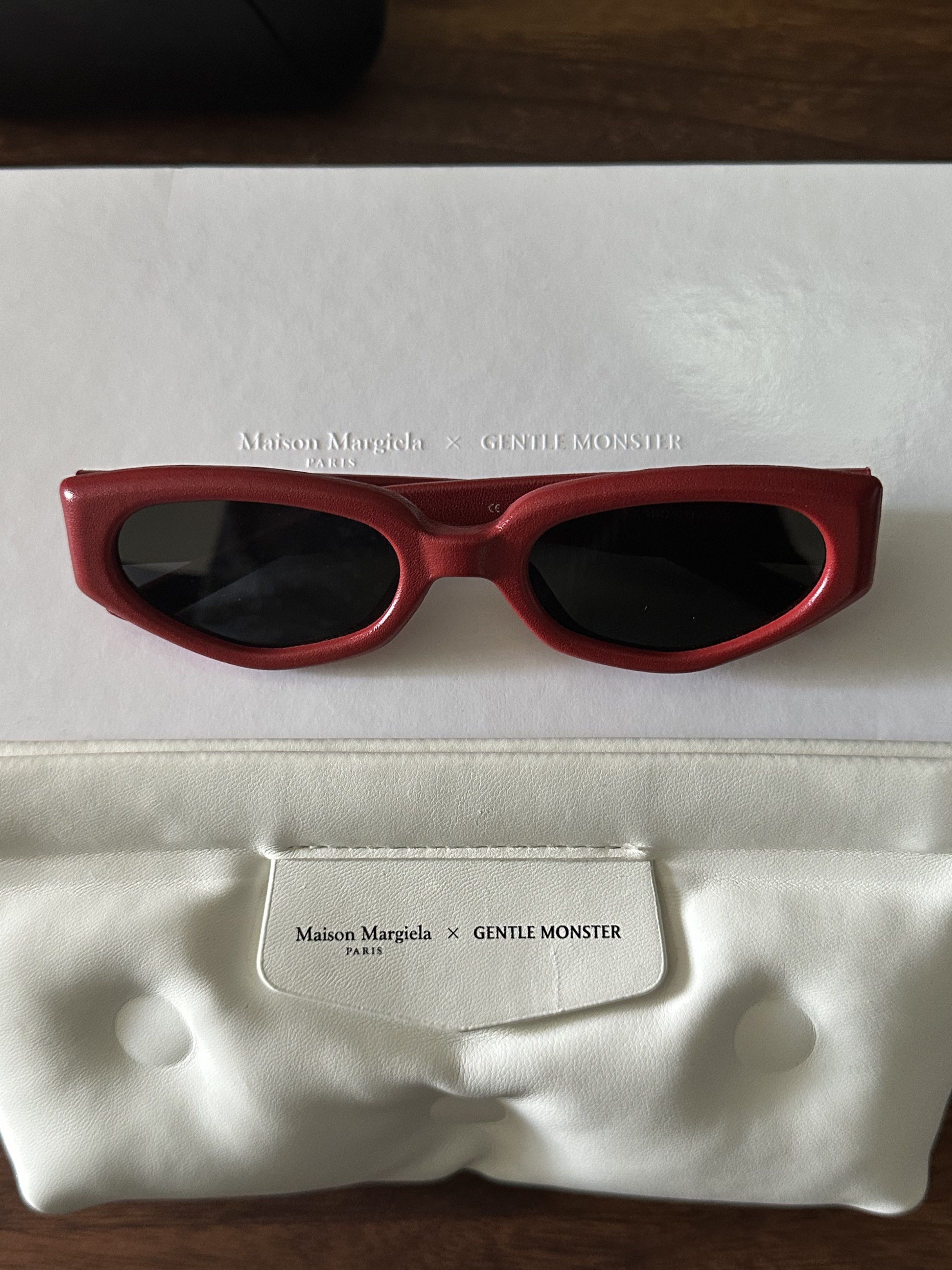 Maison Margiela x Gentle Monster Leather Sunglasses, Men's Fashion ...