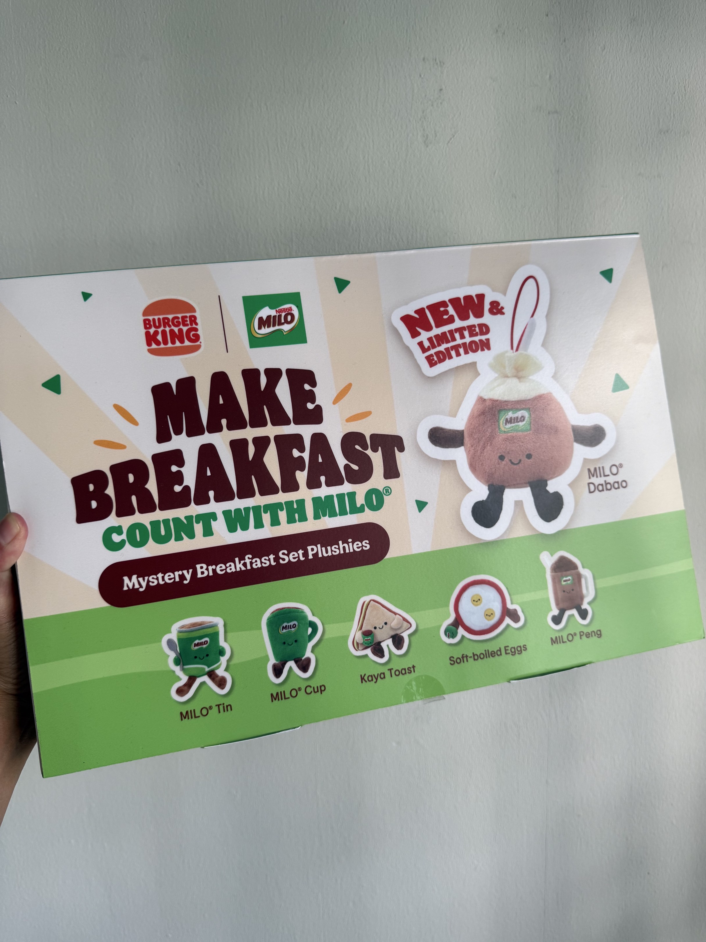 RARE Milo Dabao - Milo X Burger King Empty Box, Hobbies & Toys ...