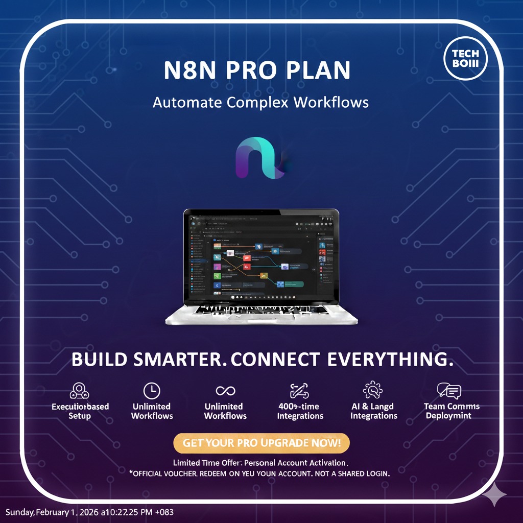 n8n cloud starter Plan | Official Voucher Activation | Personal Account ...