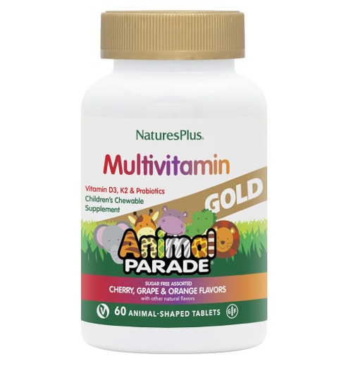 NaturesPlus Animal Parade® Gold Children’s Chewable Multivitamin ...