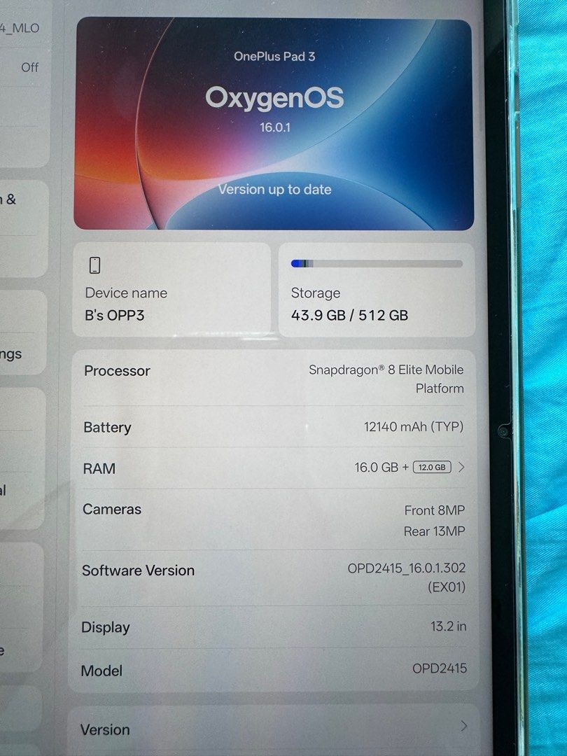 OnePlus Pad 3 (WiFi) 512GB Frosted Silver, Mobile Phones & Gadgets ...