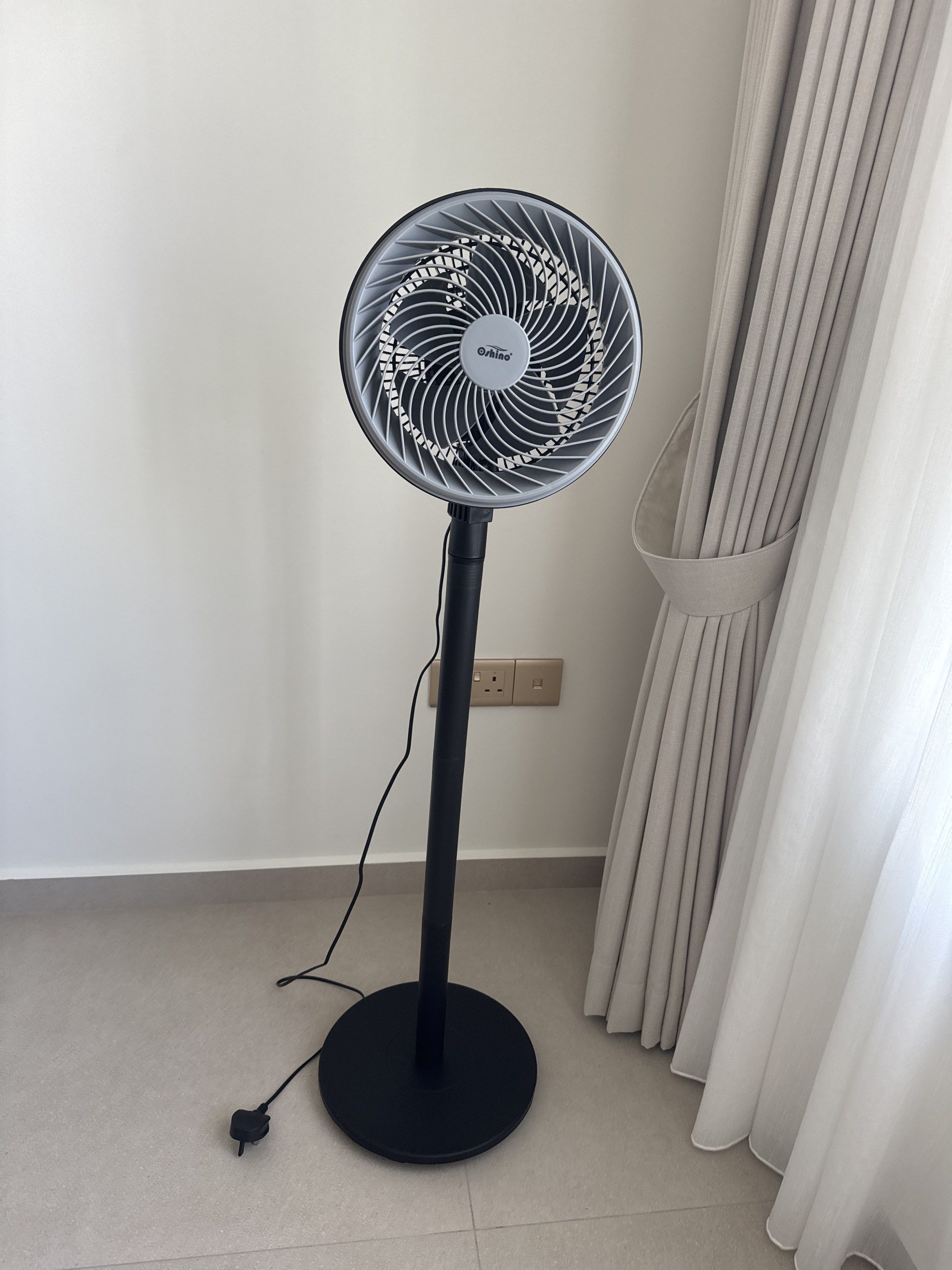 Oshino Standing Fan - Black, Furniture & Home Living, Lighting & Fans ...
