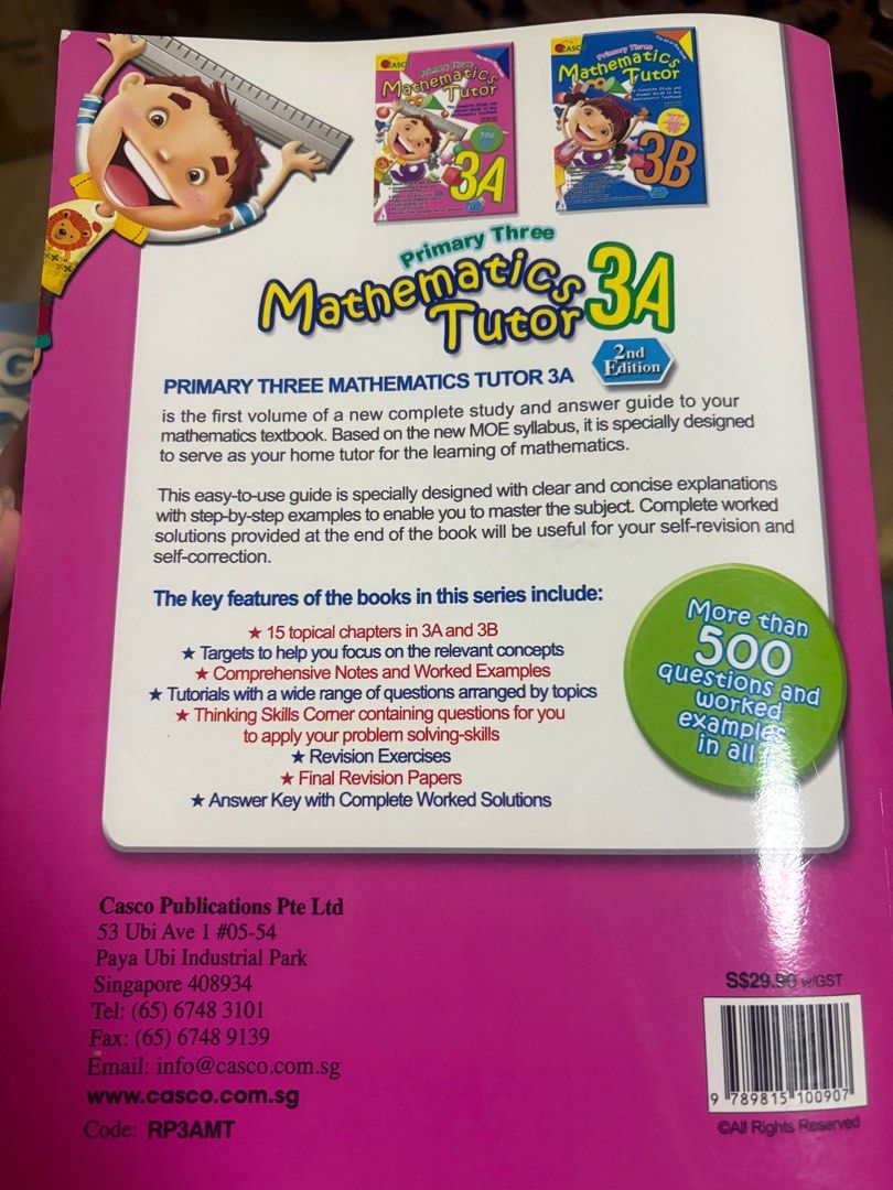 P3A and B Casco mathematics tutor, Hobbies & Toys, Books & Magazines ...