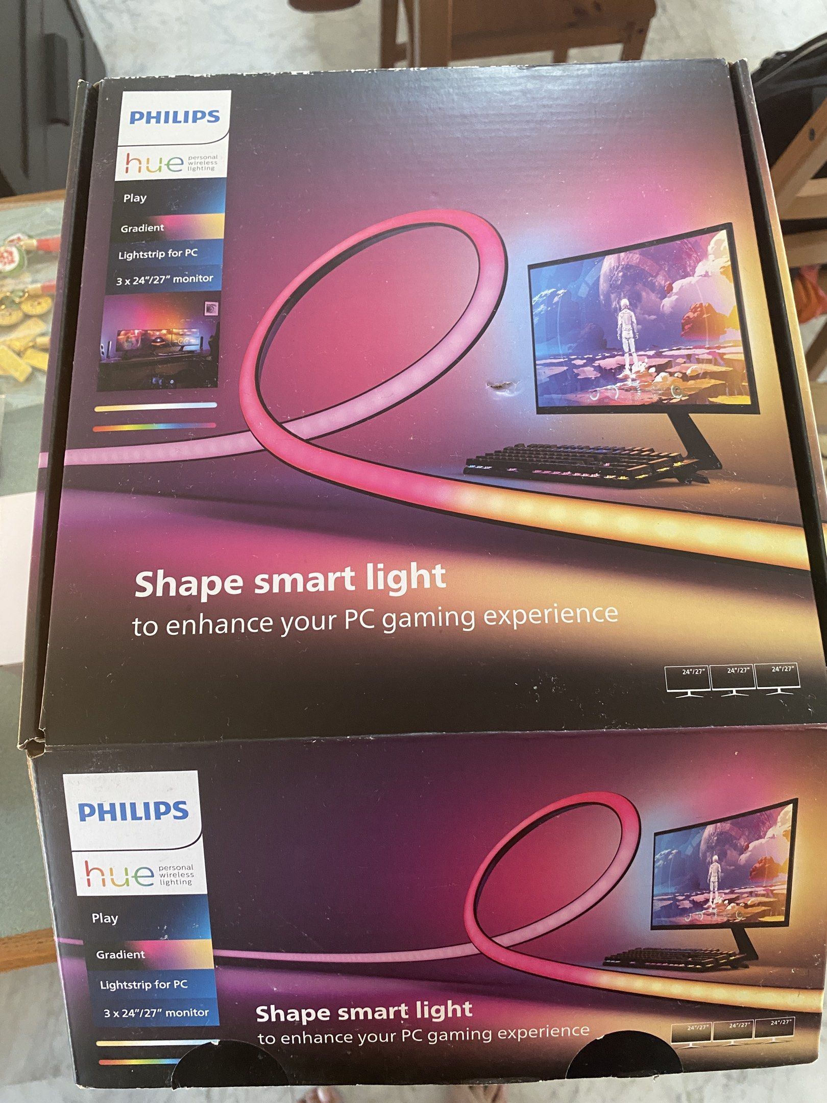 Philips Hue Shape Smart Light, Furniture & Home Living, Lighting & Fans ...