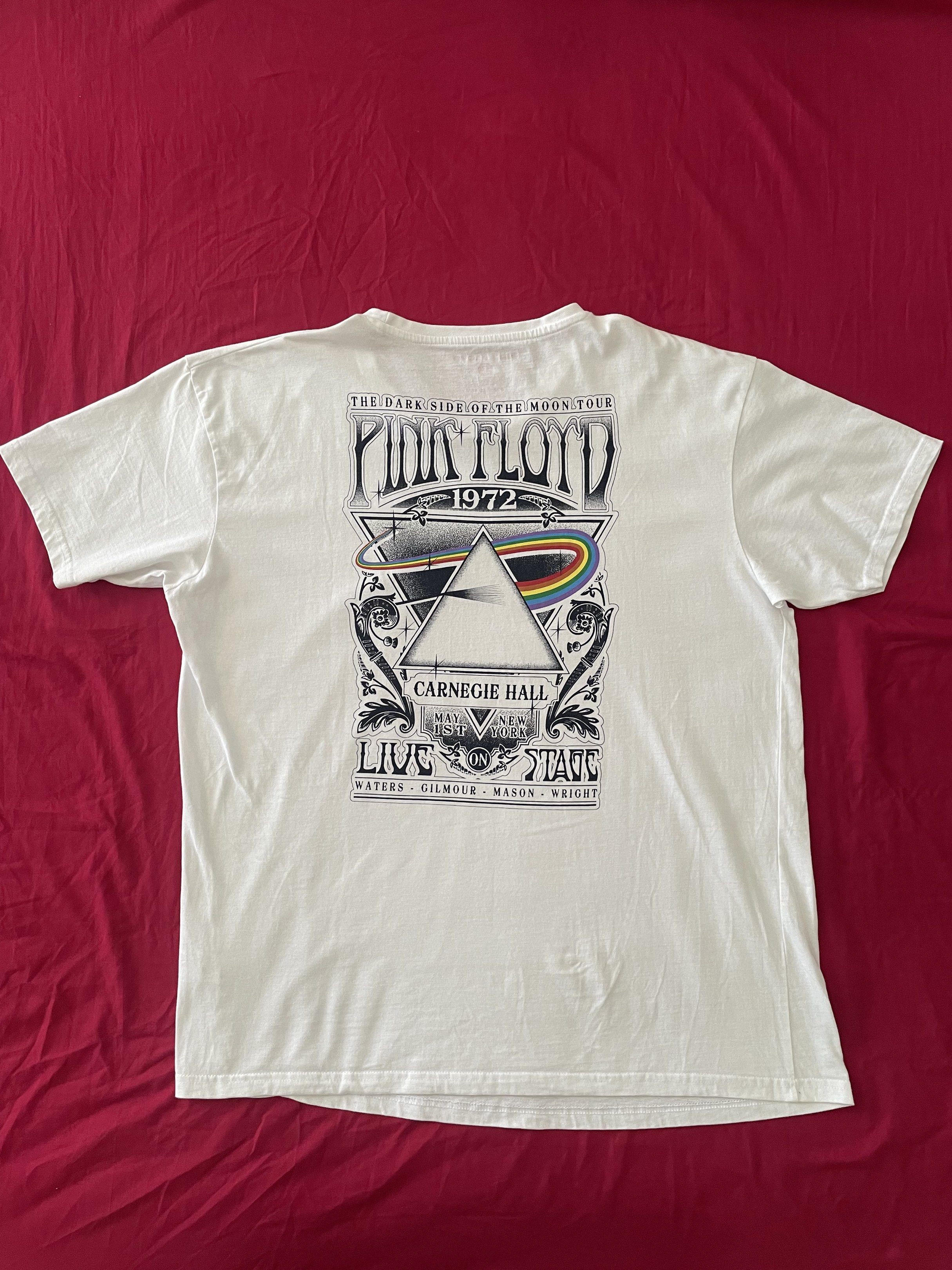 Pink Floyd The Dark Side of the Moon Tour T-shirt, Men's Fashion, Tops ...