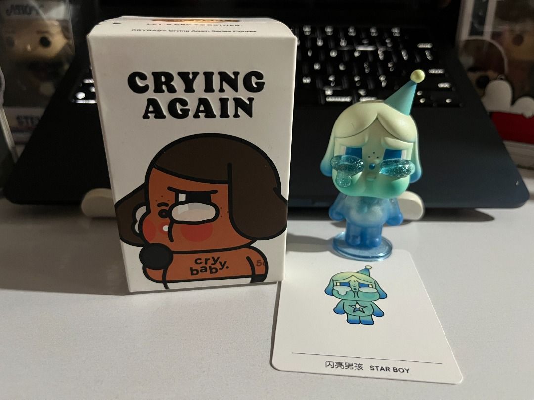 Pop Mart CryBaby Crying Again Series Star Boy Figure Blind Box and Kubo ...