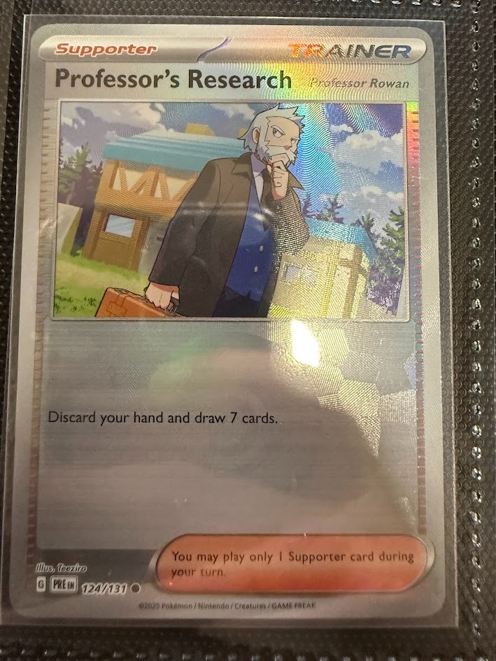 Prismatic Evolutions Professor's Research Professor Rowan [Poke Ball ...