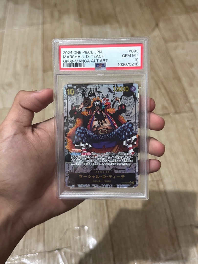 PSA 10 Marshall D. Teach (Blackbeard) Manga - One Piece TCG OP09 ...