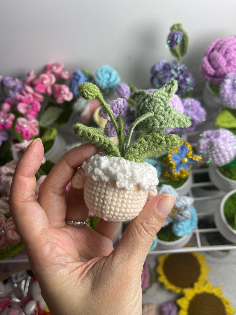 Sheep crochet pot, Hobbies & Toys, Stationery & Craft, Handmade Craft ...