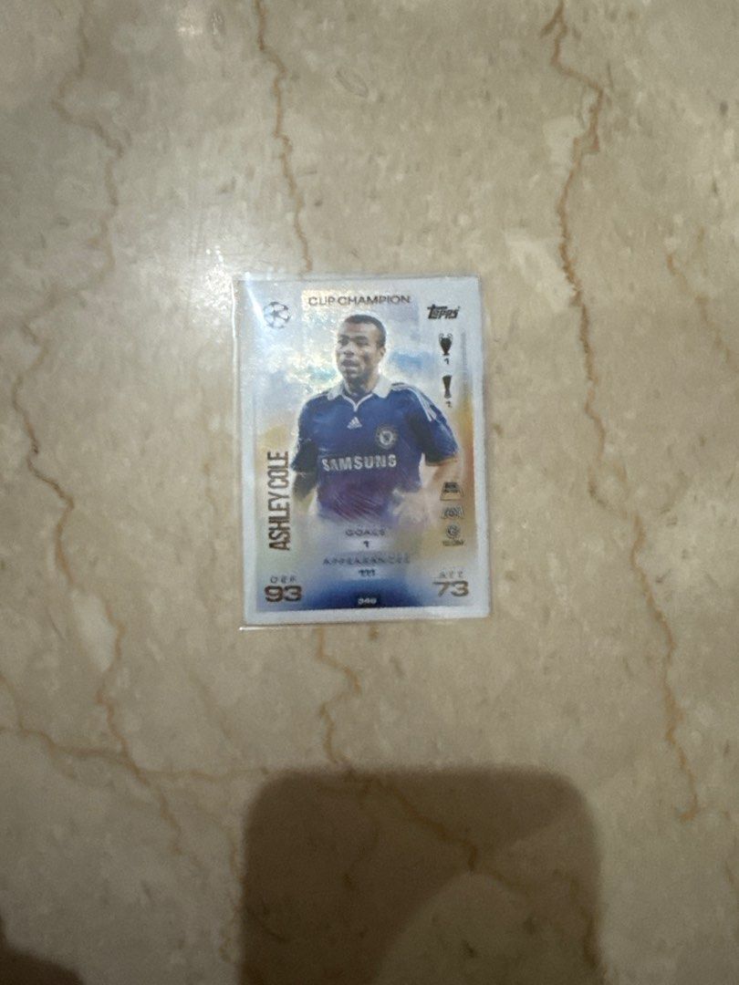 Topps Champions League Ashley Cole Trading Card, Hobbies & Toys, Toys ...