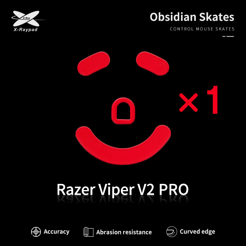 X-Raypad Obsidian Control skates for Razer Viper V2 PRO (gaming mouse ...