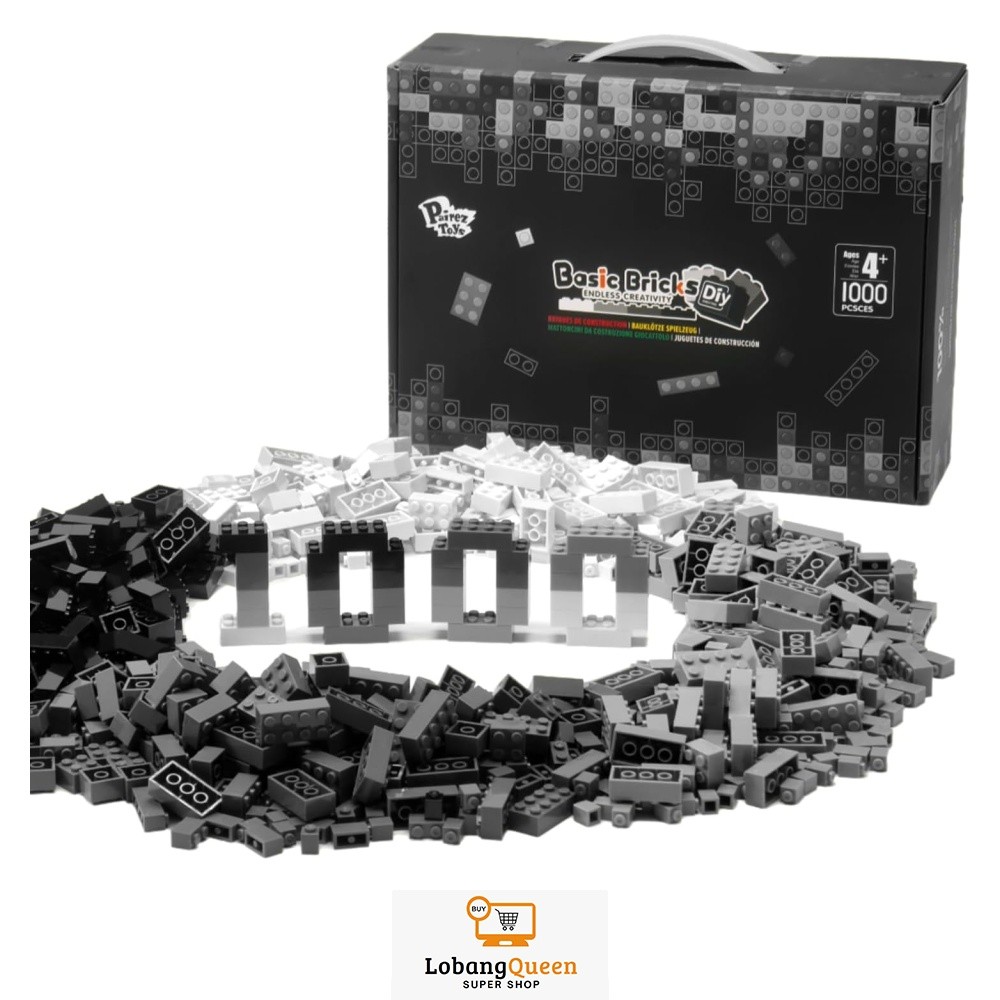 1000 Piece Blocks for Building, Classic Bulk 2x4 Basics Bricks Building ...