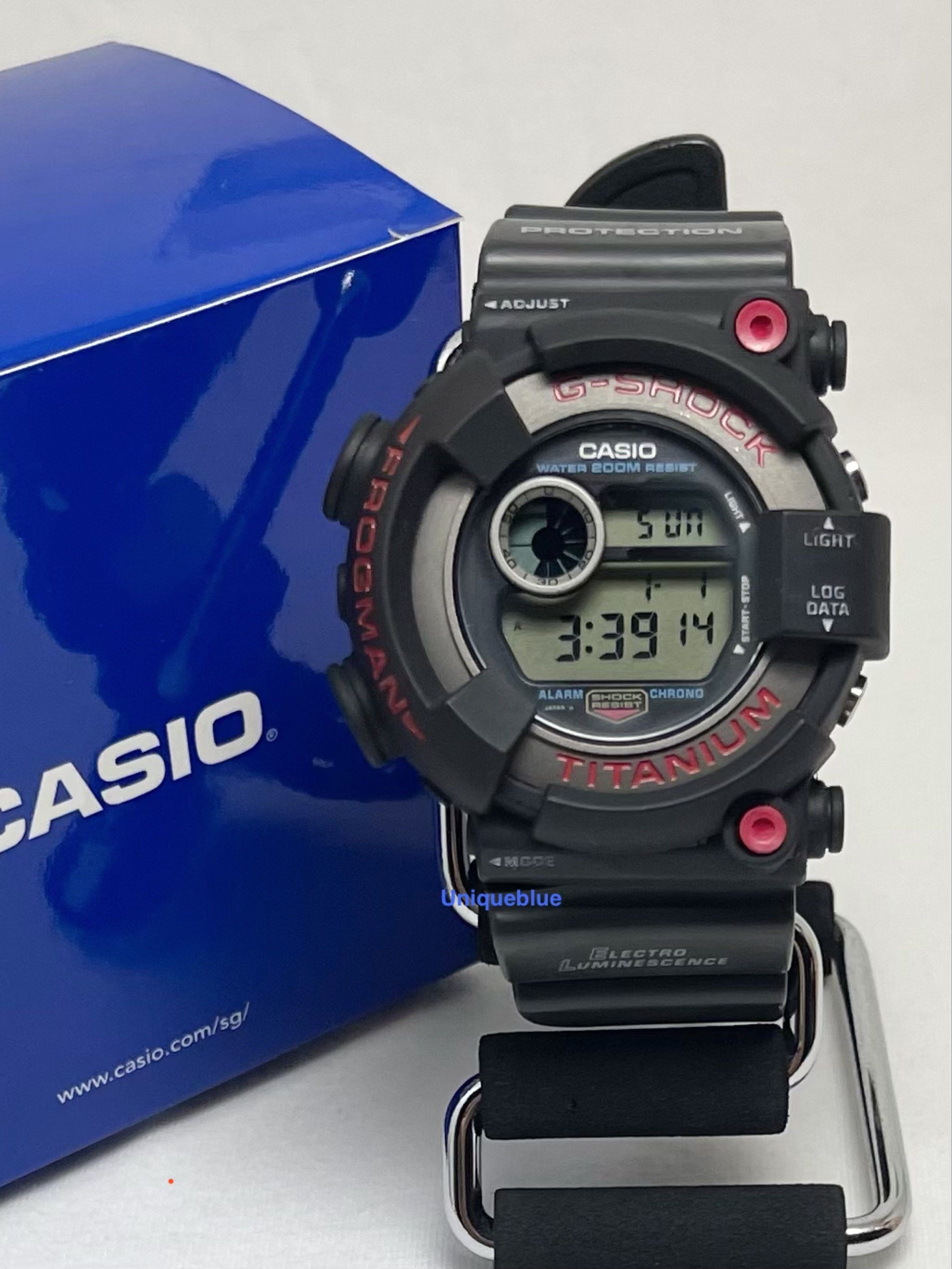 “Sold” Casio G-Shock Frogman DW-8200 Titanium Digital Dive Watch ...