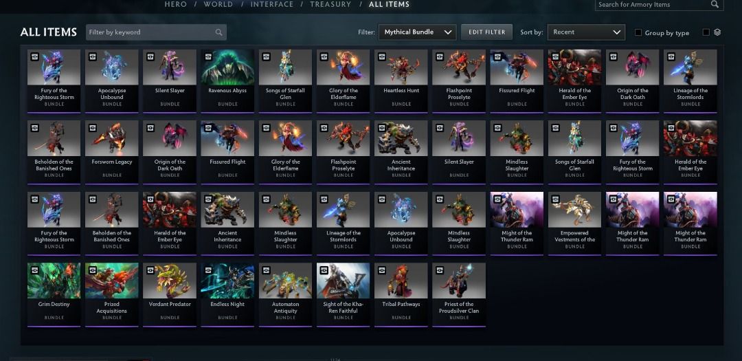 Dota 2 Luxurious Account TI9 onwards complete, Video Gaming, Video ...