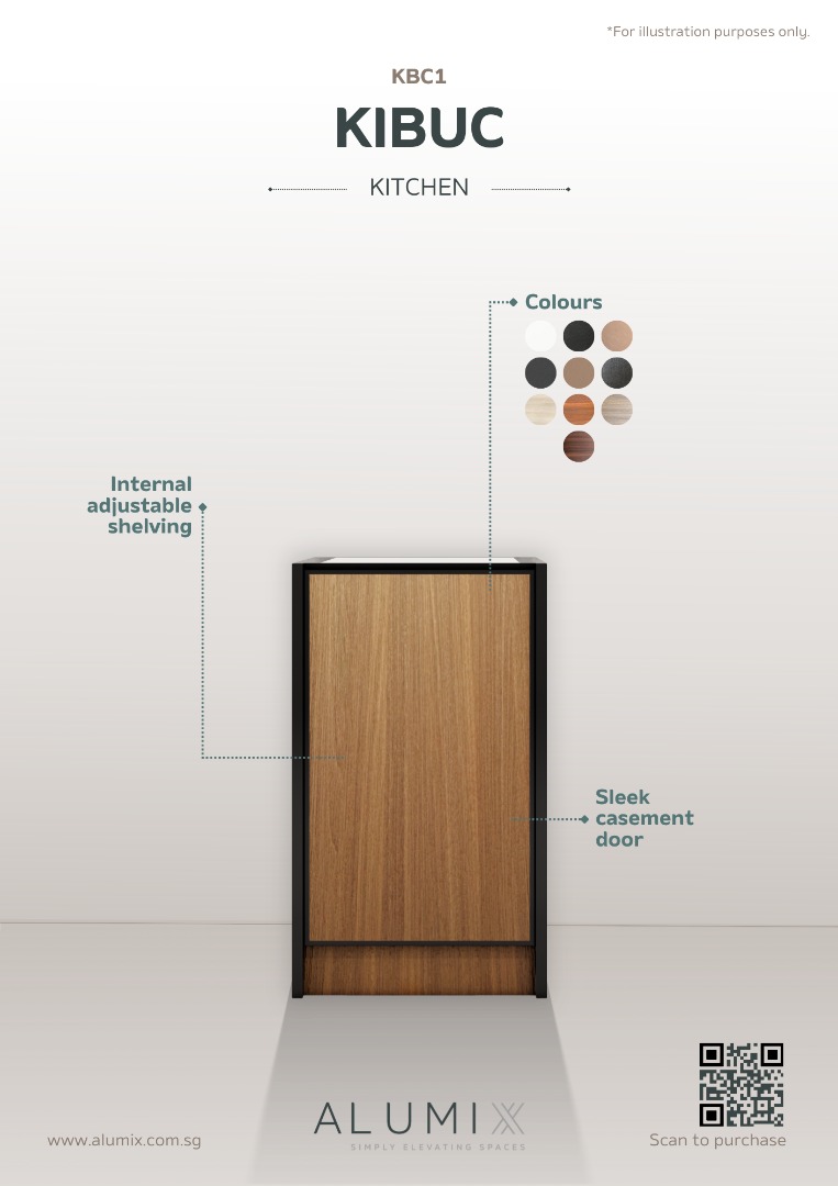 KIBUC - Aluminium Kitchen Cabinet, Furniture & Home Living, Furniture ...
