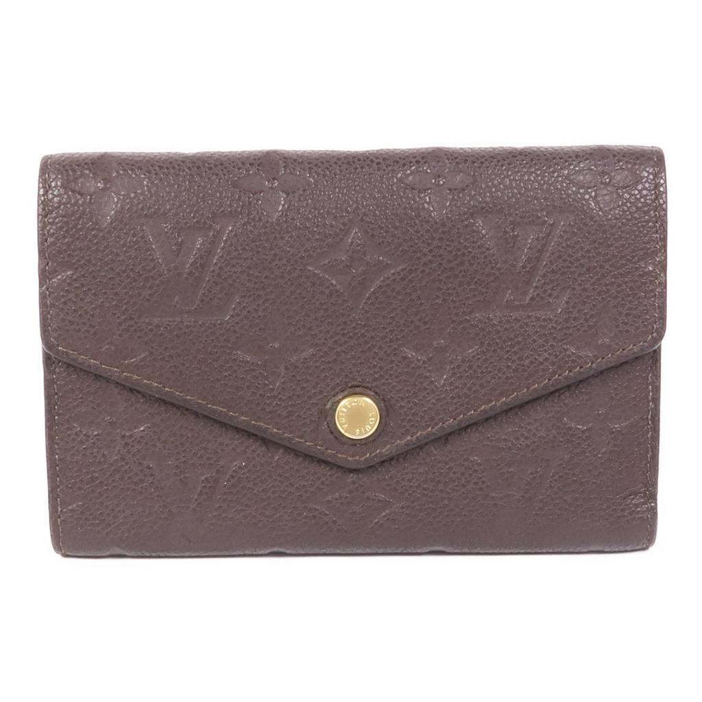 LOUIS VUITTON LV GHW Trifold Wallet M60543 Monogram Empreinte Brown ...