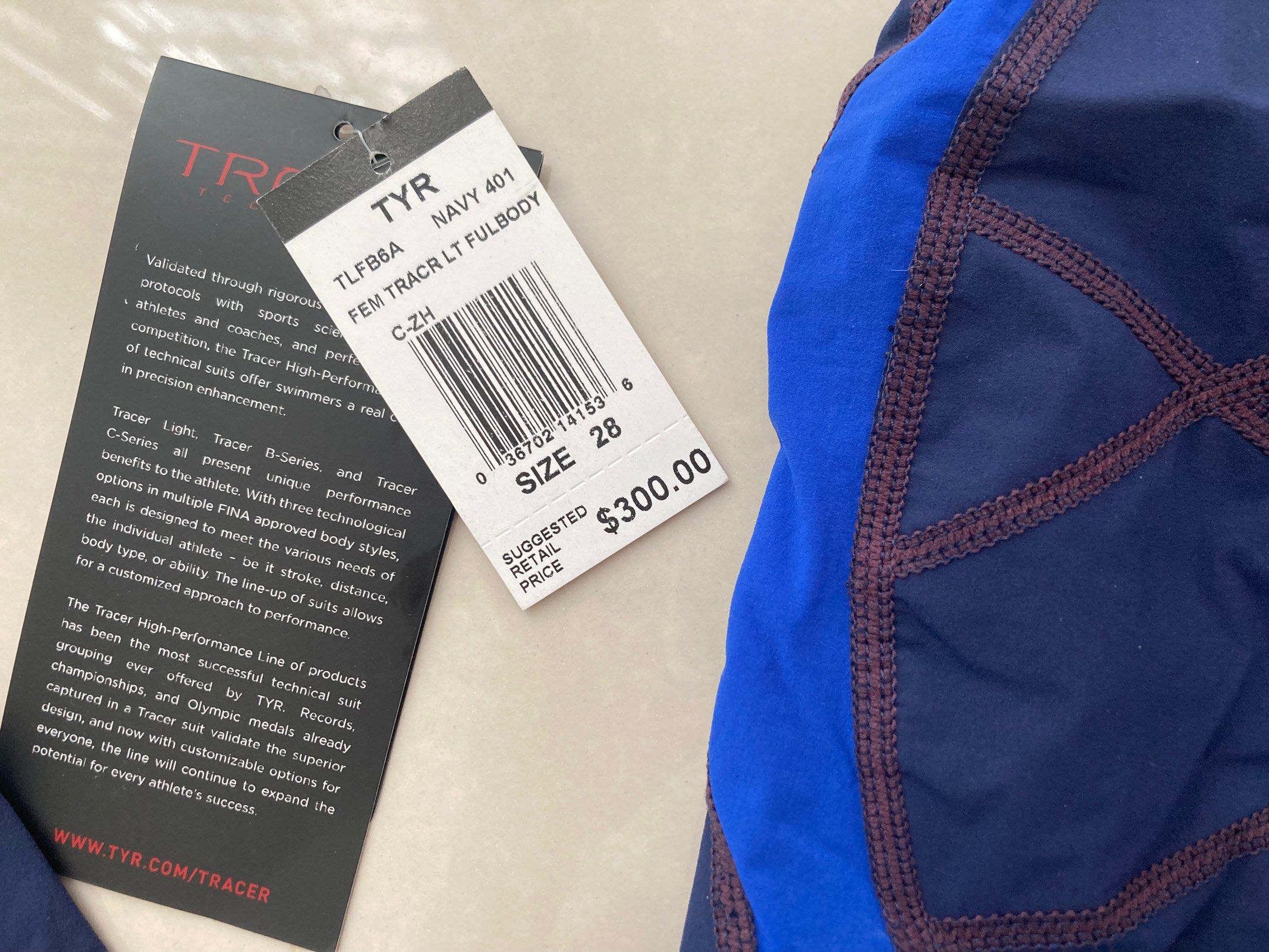 Open water techsuit TYR FULL BODY TRACER LIGHT, Sports Equipment ...