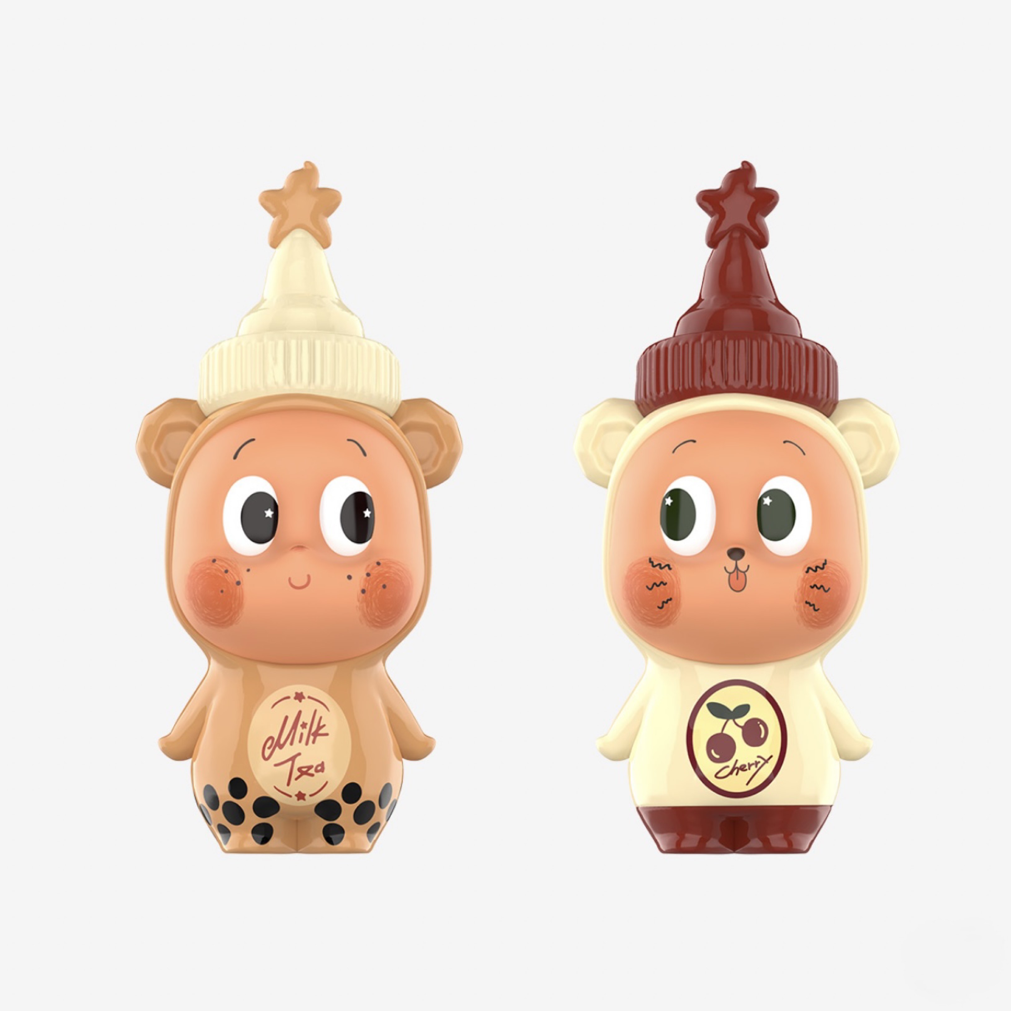 Popmart Twinkle Twinkle Bubble Milk Tea and Cherry Iced Tea Figure ...