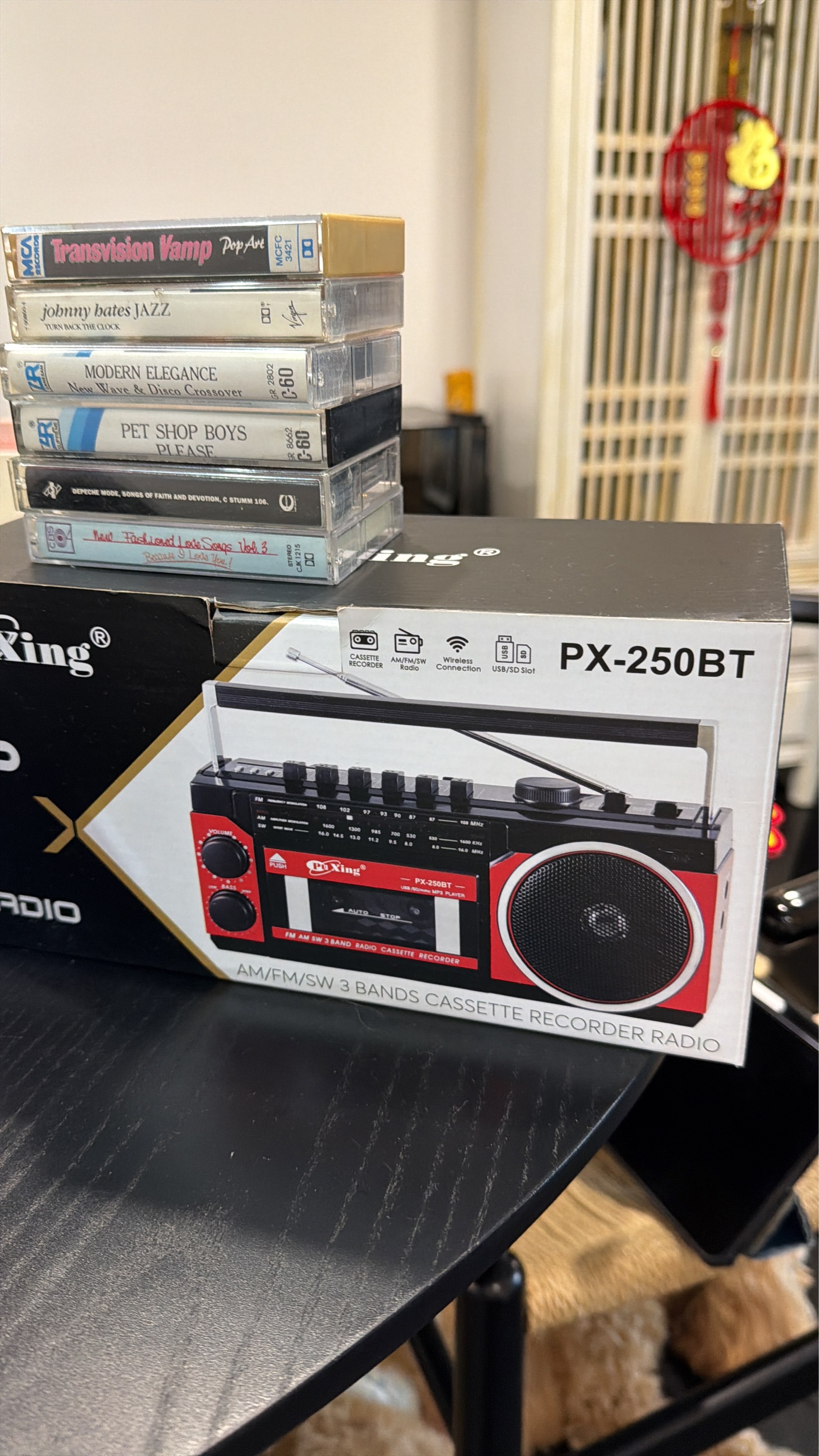 Pu Xing PX-250BT Radio Cassette Player with Tapes, Audio, Portable ...