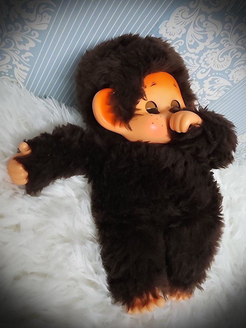 [TOHO JAPAN] Vintage Monchhichi Sleepy Eye Daisuke Monkey Plush Toy ...