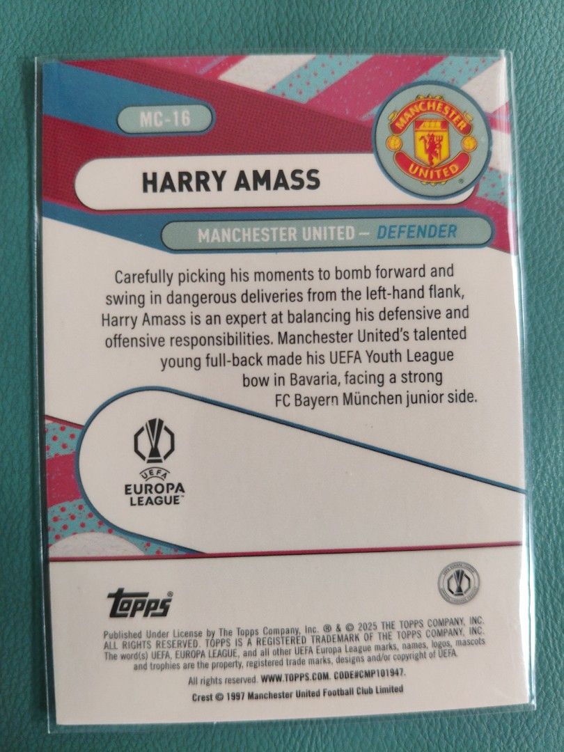 Topps Merlin's Chosen Ones Harry Amass Card, Hobbies & Toys, Toys ...