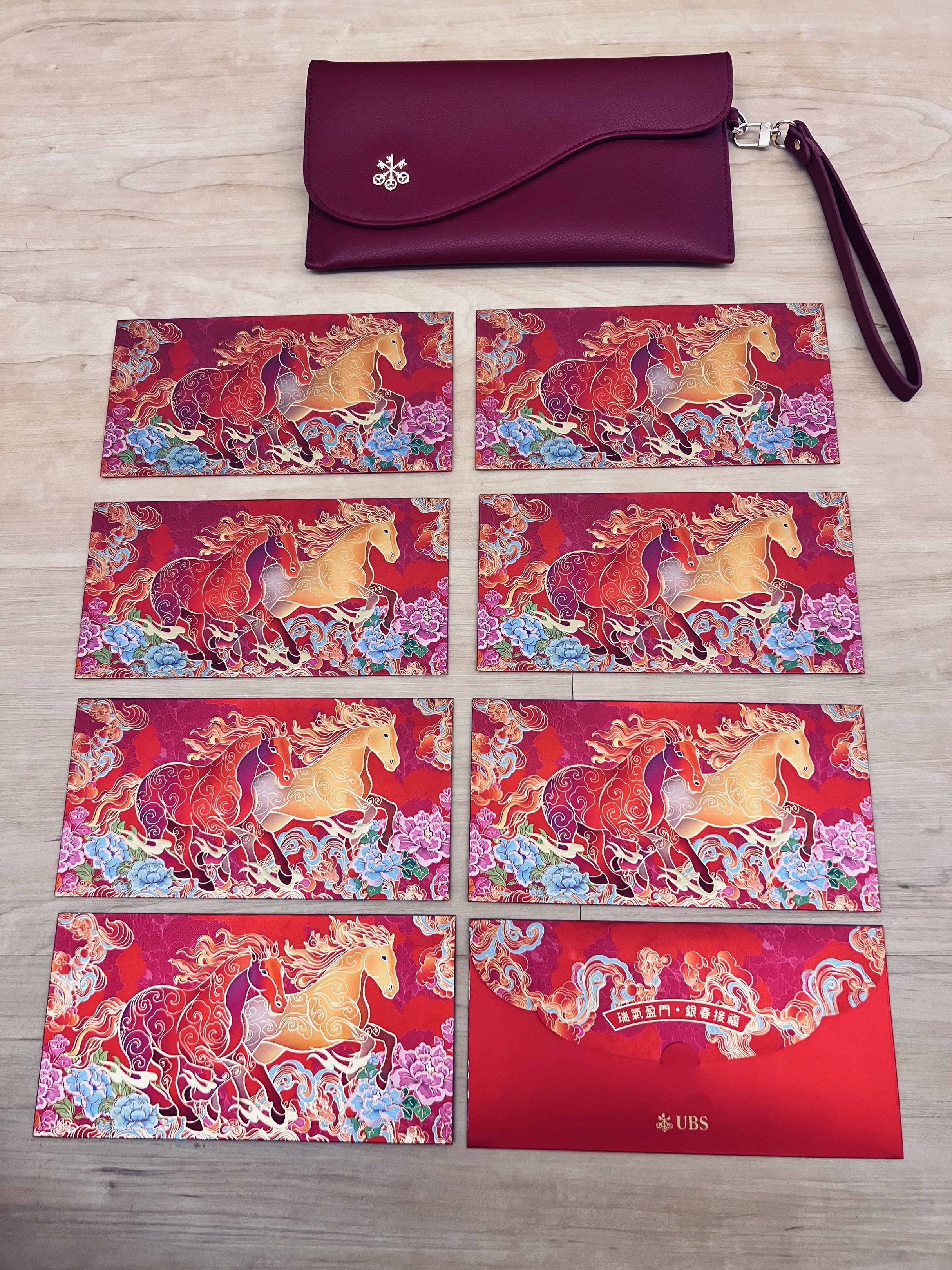 8pcs UBS 2026 Red packet Chinese New Year Ang Pow/Ang Pao Premium ...