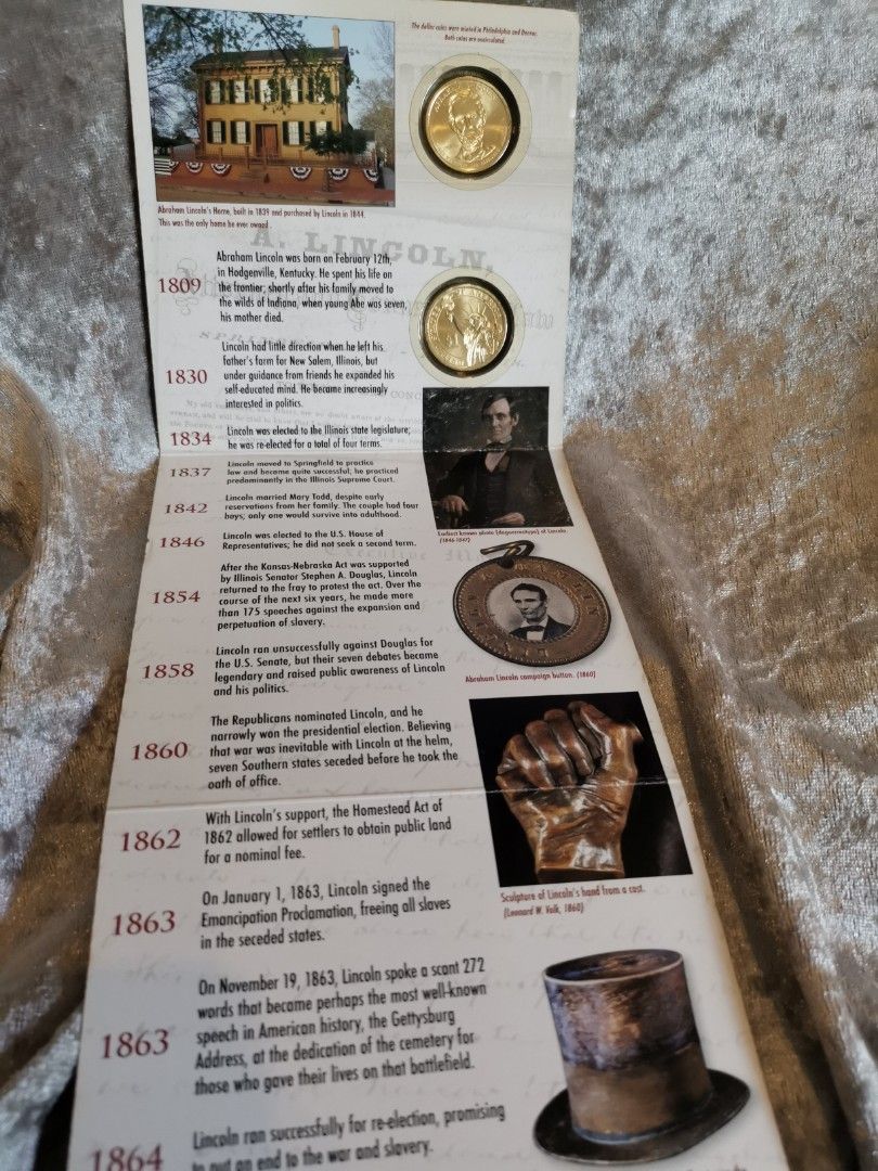 Abraham Lincoln Presidential Collection Coin Set, Hobbies & Toys ...