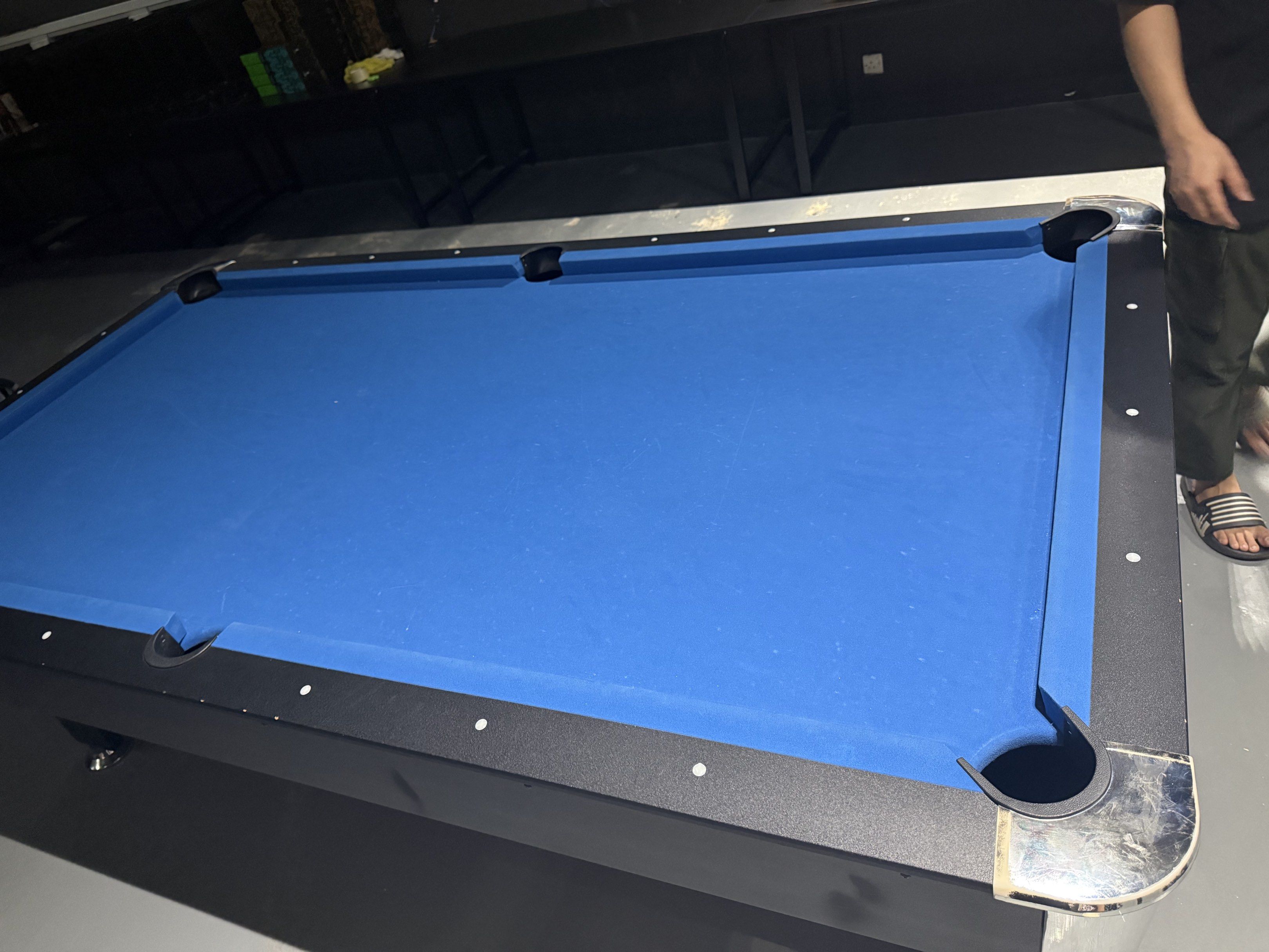 Blue Pool Table with a bit broken, Sports Equipment, Other Sports ...