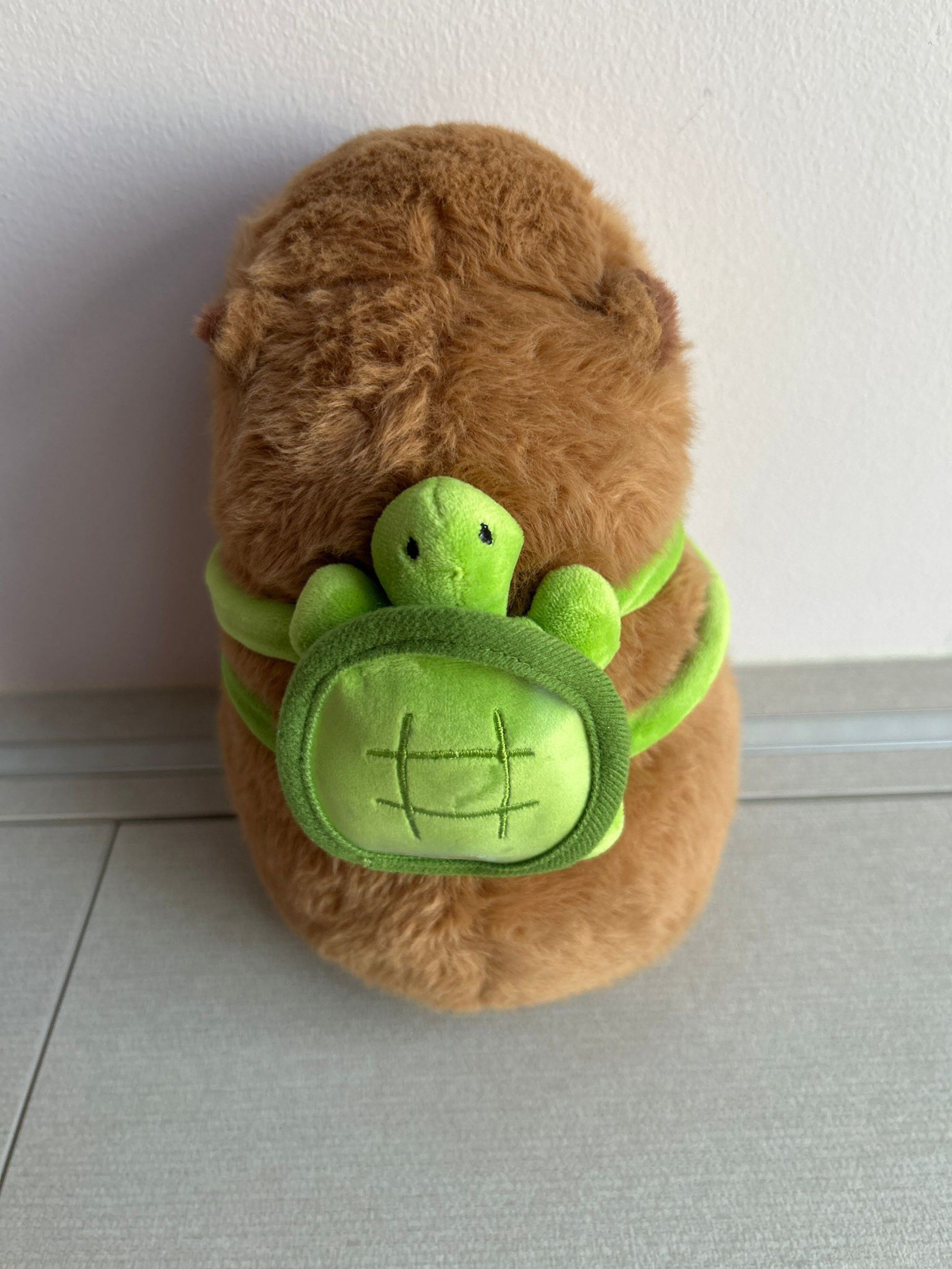 Capybara Plush with Turtle Backpack, Hobbies & Toys, Toys & Games on ...