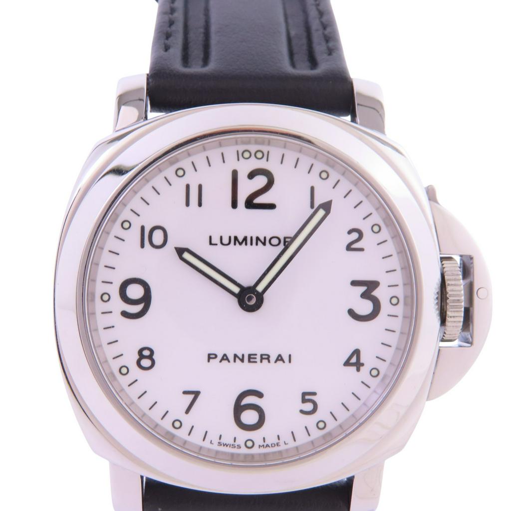 PANERAI Luminor Base 44mm PAM00010 Automatic Watch Leather Belt ...