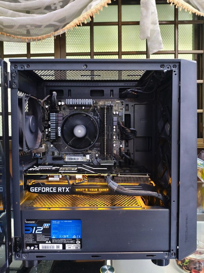 RTX 3060ti | R5 5600 | 16GB ddr4 | 500gb ssd MINIMALISTIC RGB GAMING ...