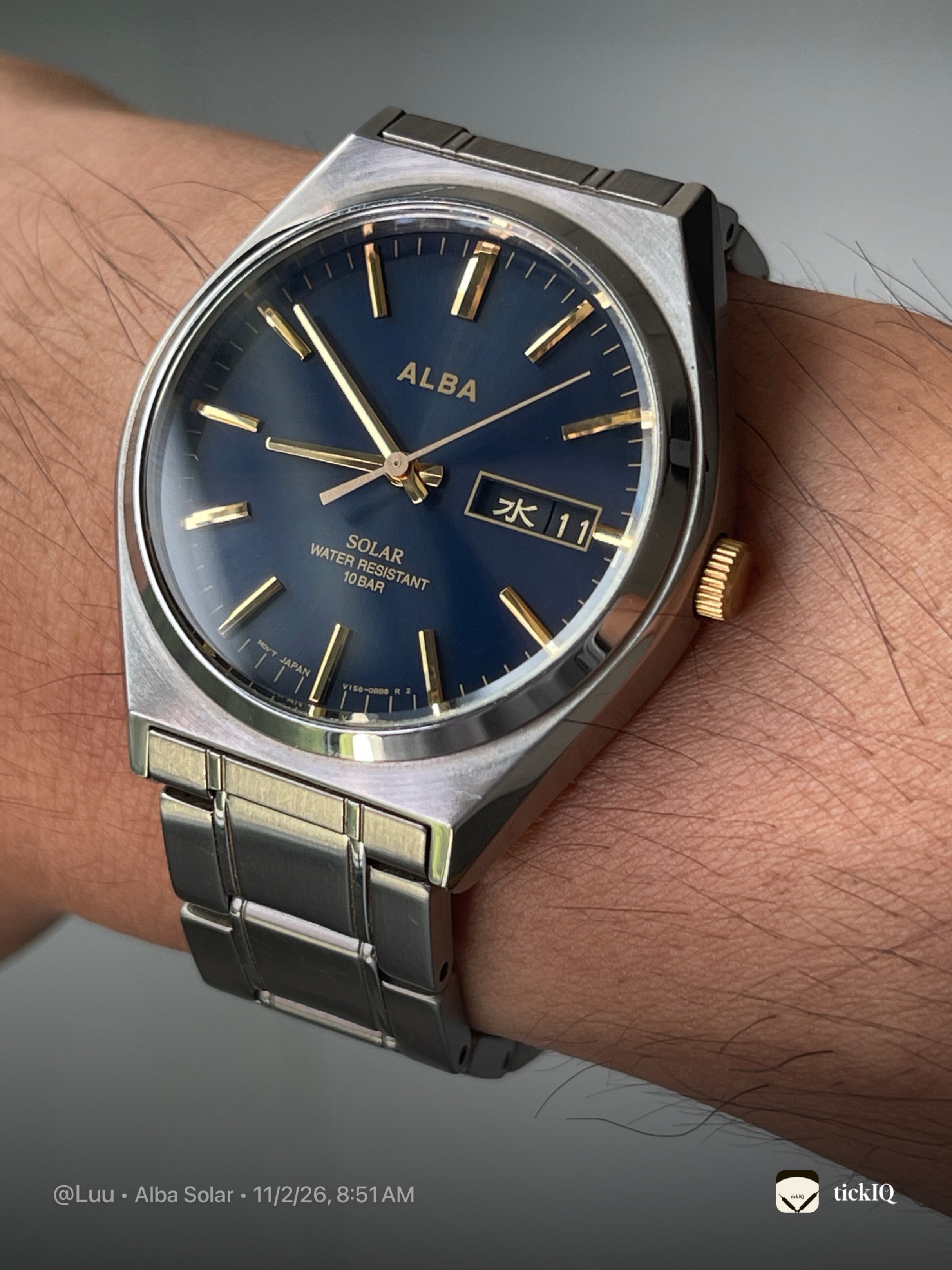 Seiko Alba Solar Vintage Watch - Blue Dial (Video in description), Men ...