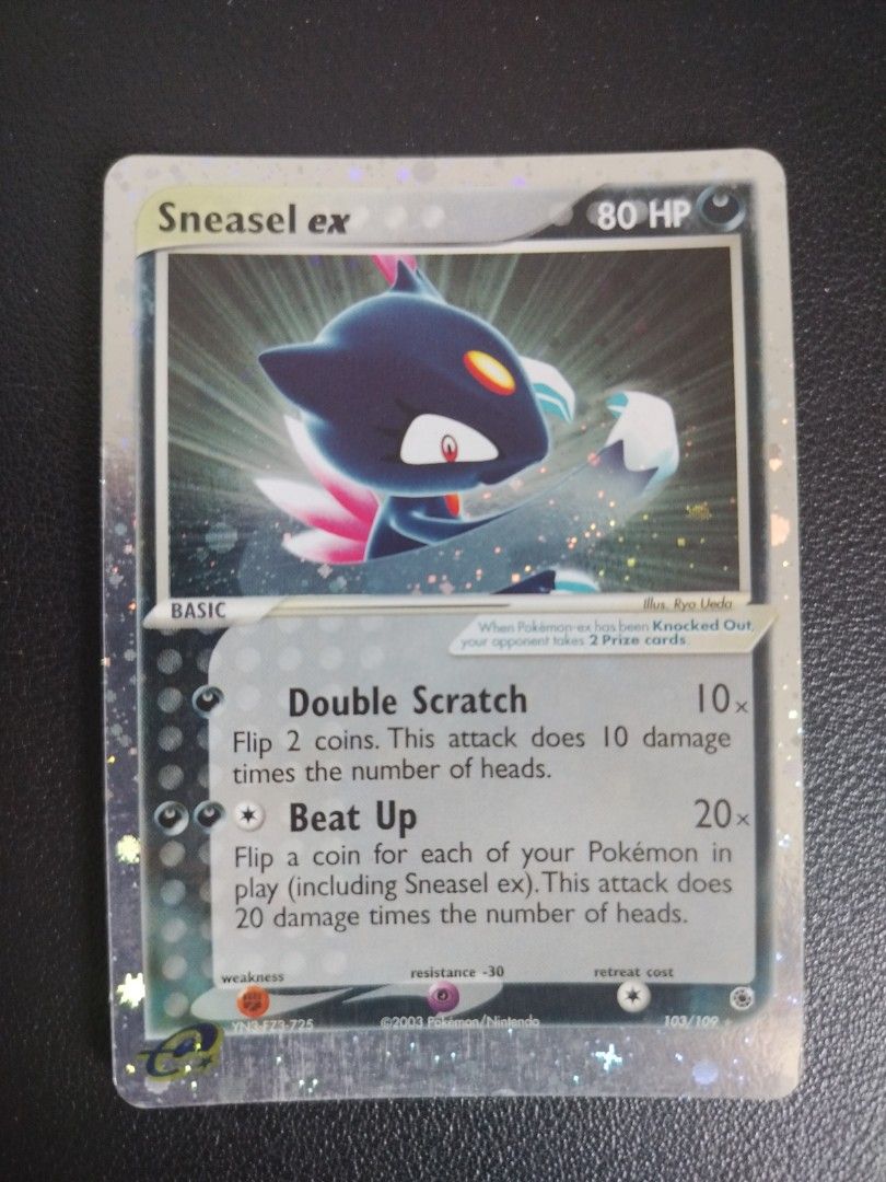 Sneasel ex - Vintage Pokemon Card, Hobbies & Toys, Toys & Games on ...