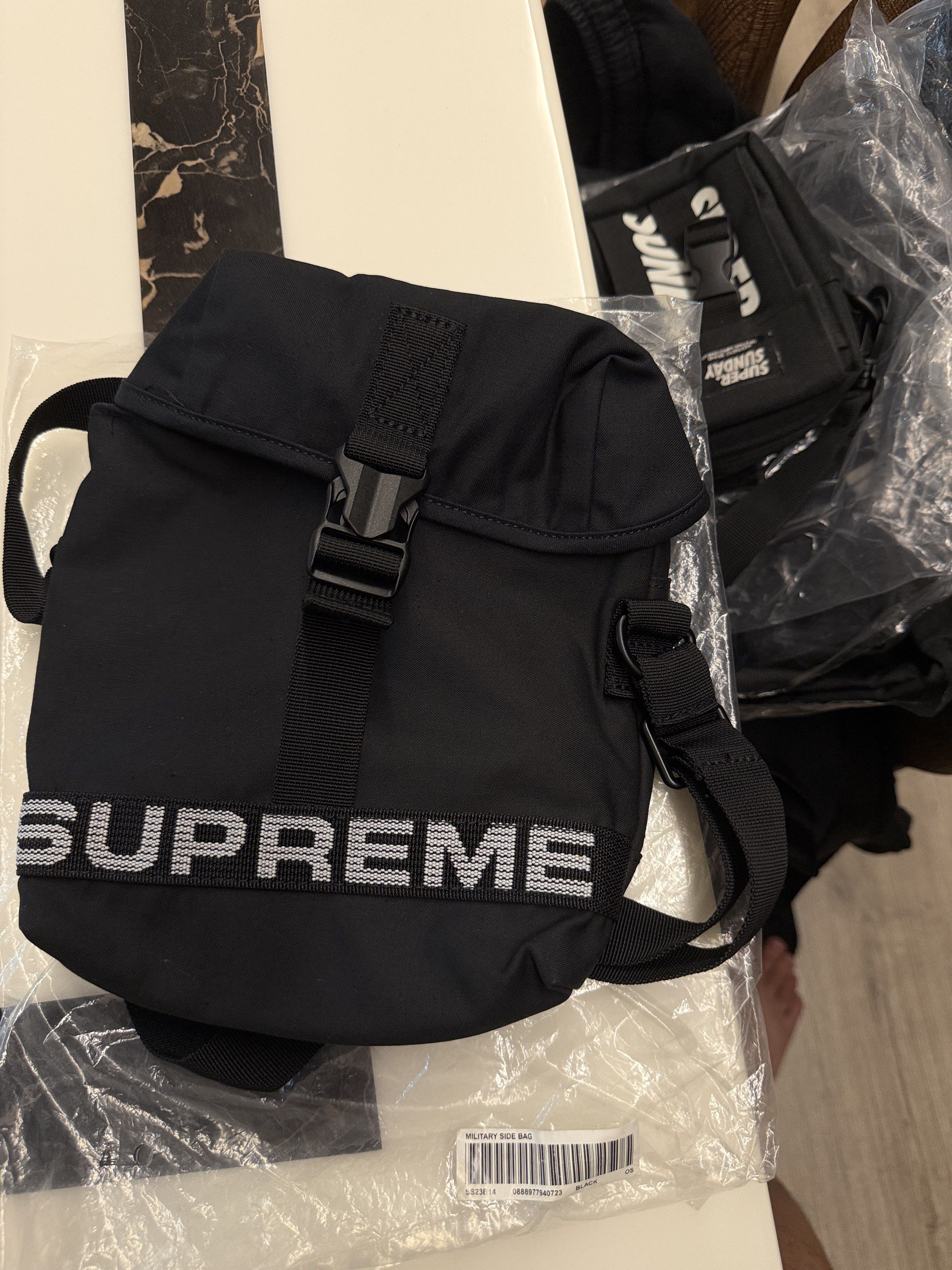 Supreme Military Side Bag - Black, Men's Fashion, Bags, Sling Bags on ...