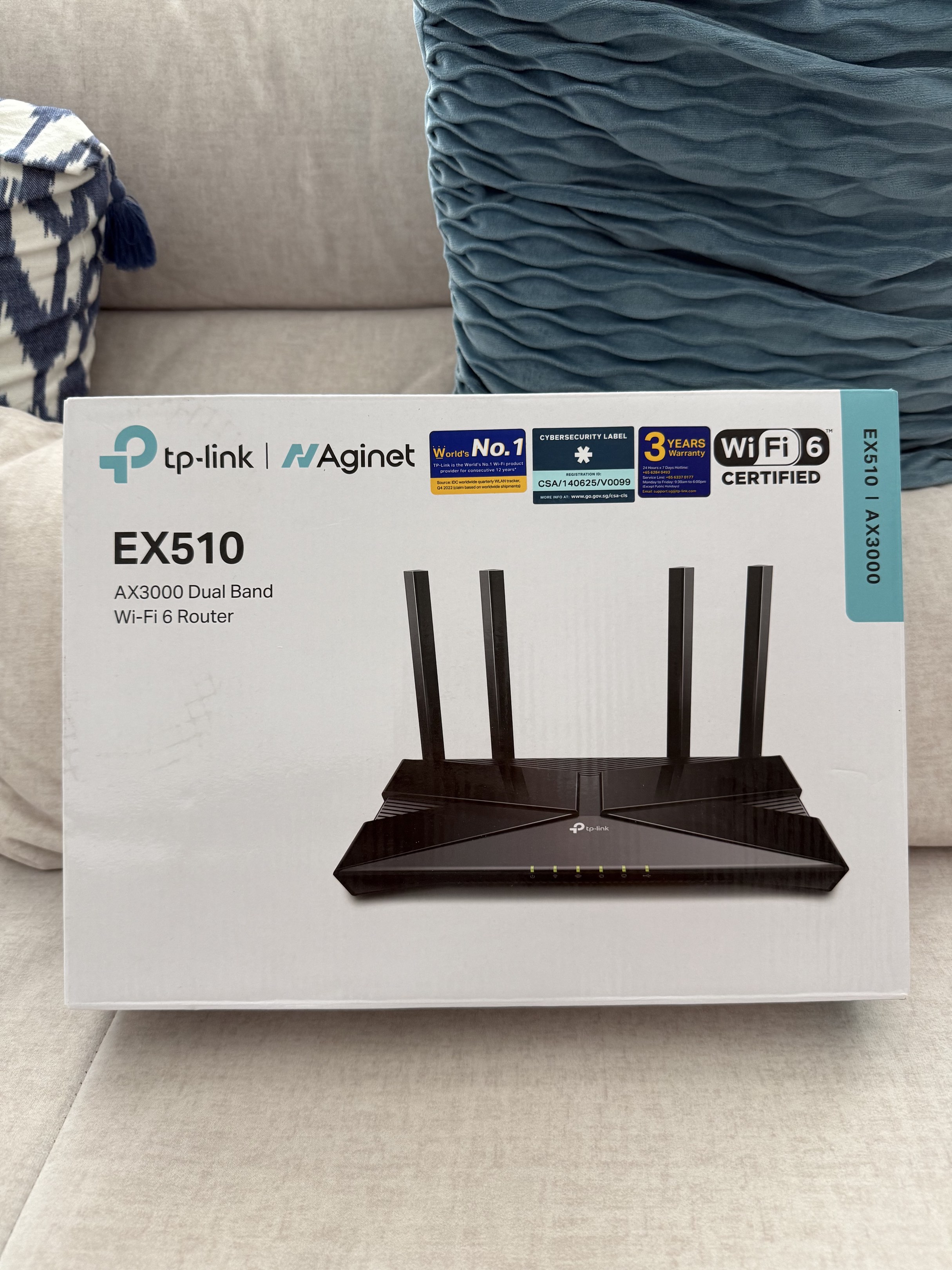 TP-Link EX510 AX3000 Dual Band Wi-Fi 6 Router, Computers & Tech, Parts ...
