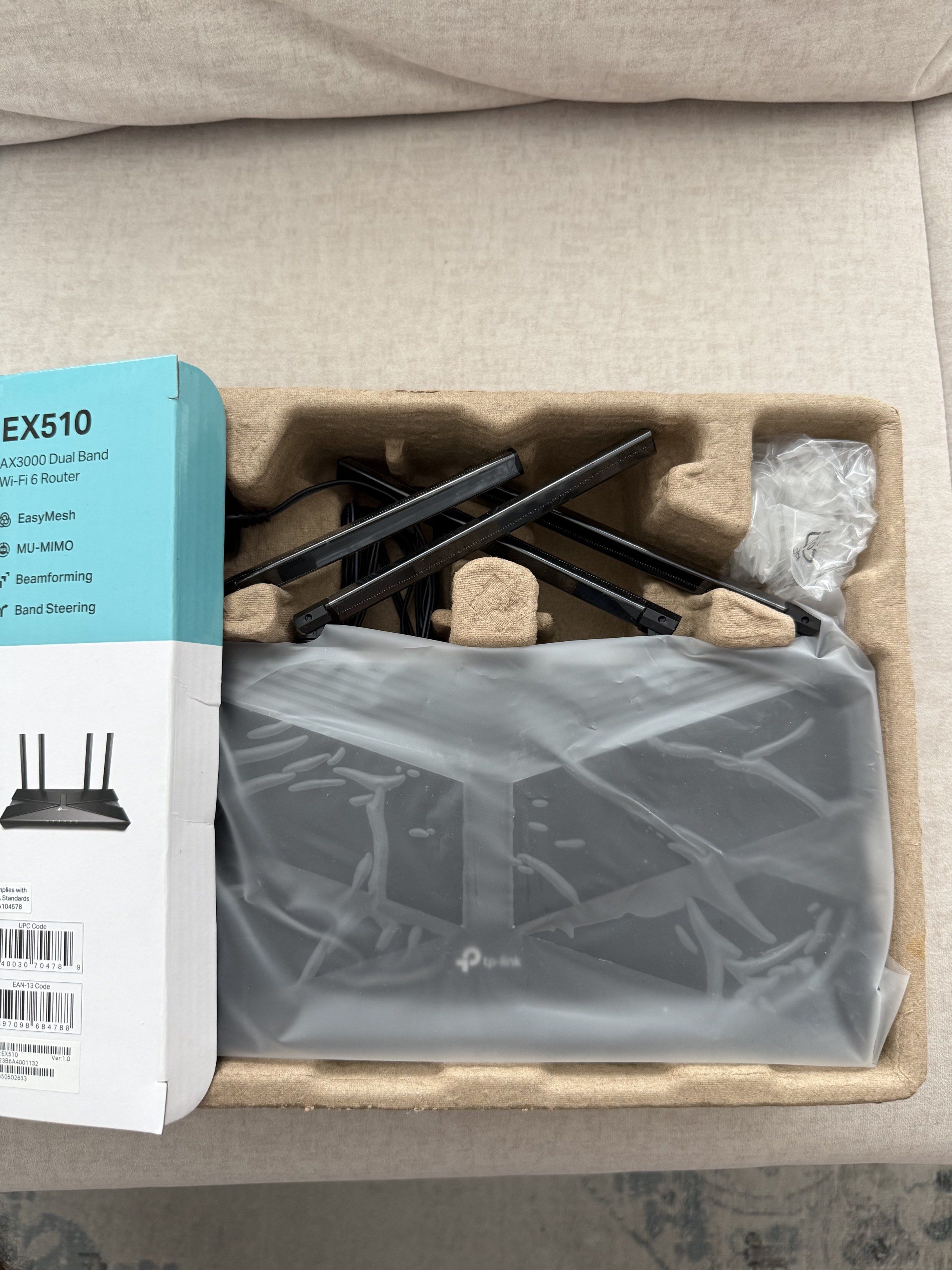 TP-Link EX510 AX3000 Dual Band Wi-Fi 6 Router, Computers & Tech, Parts ...