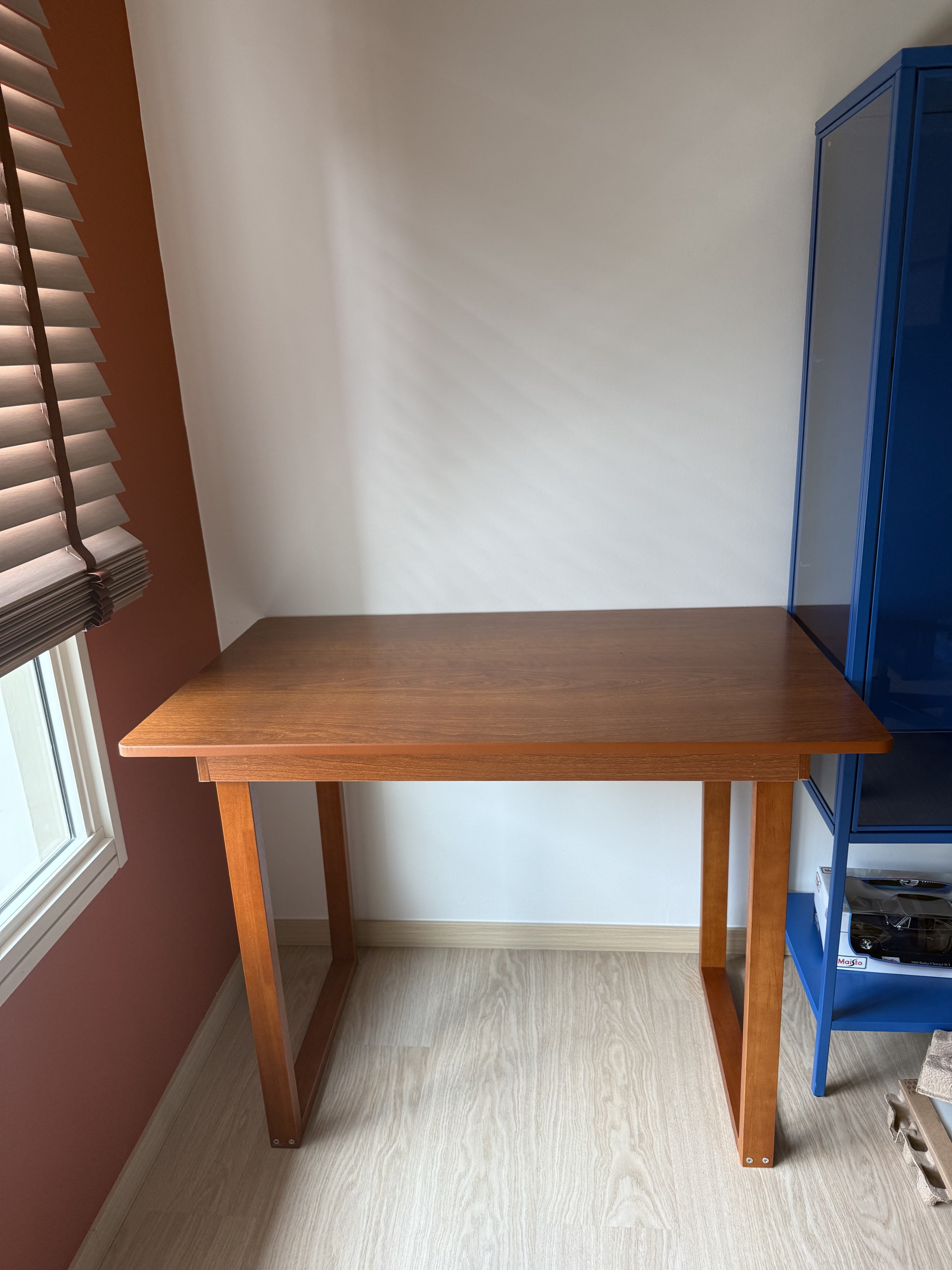 Wooden Walnut Study Desk, Furniture & Home Living, Furniture, Tables ...