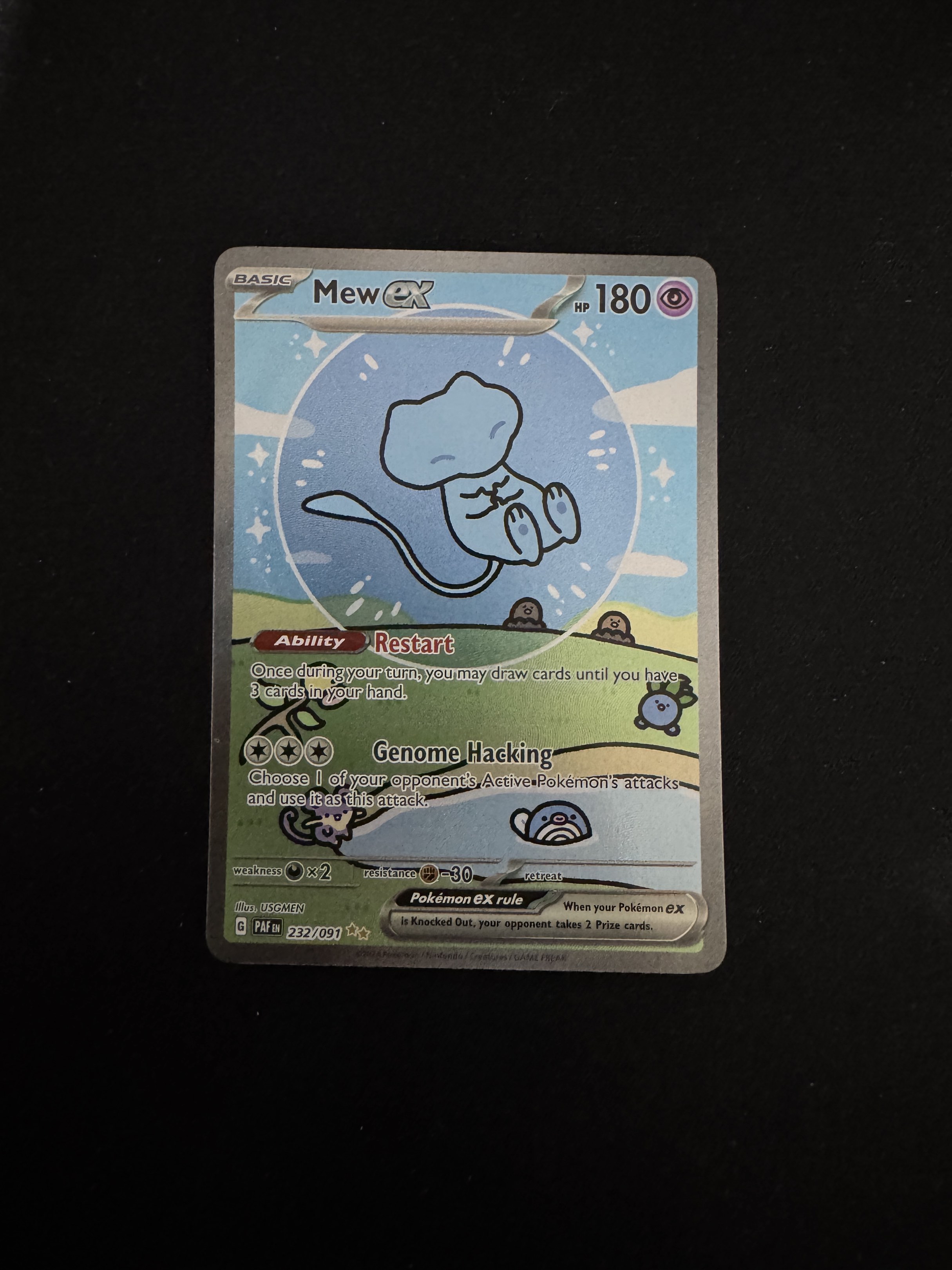 [1 PC] Bubble Mew EX 232/091 - Paldean Fates Special Illustration Rare ...