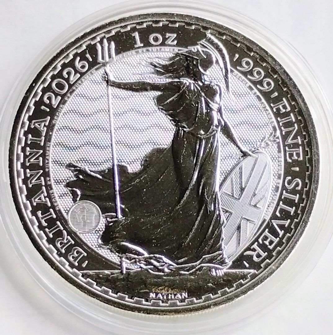 2026 1oz UK Britannia Silver Coin Bullion .999 maple public dinar bar ...