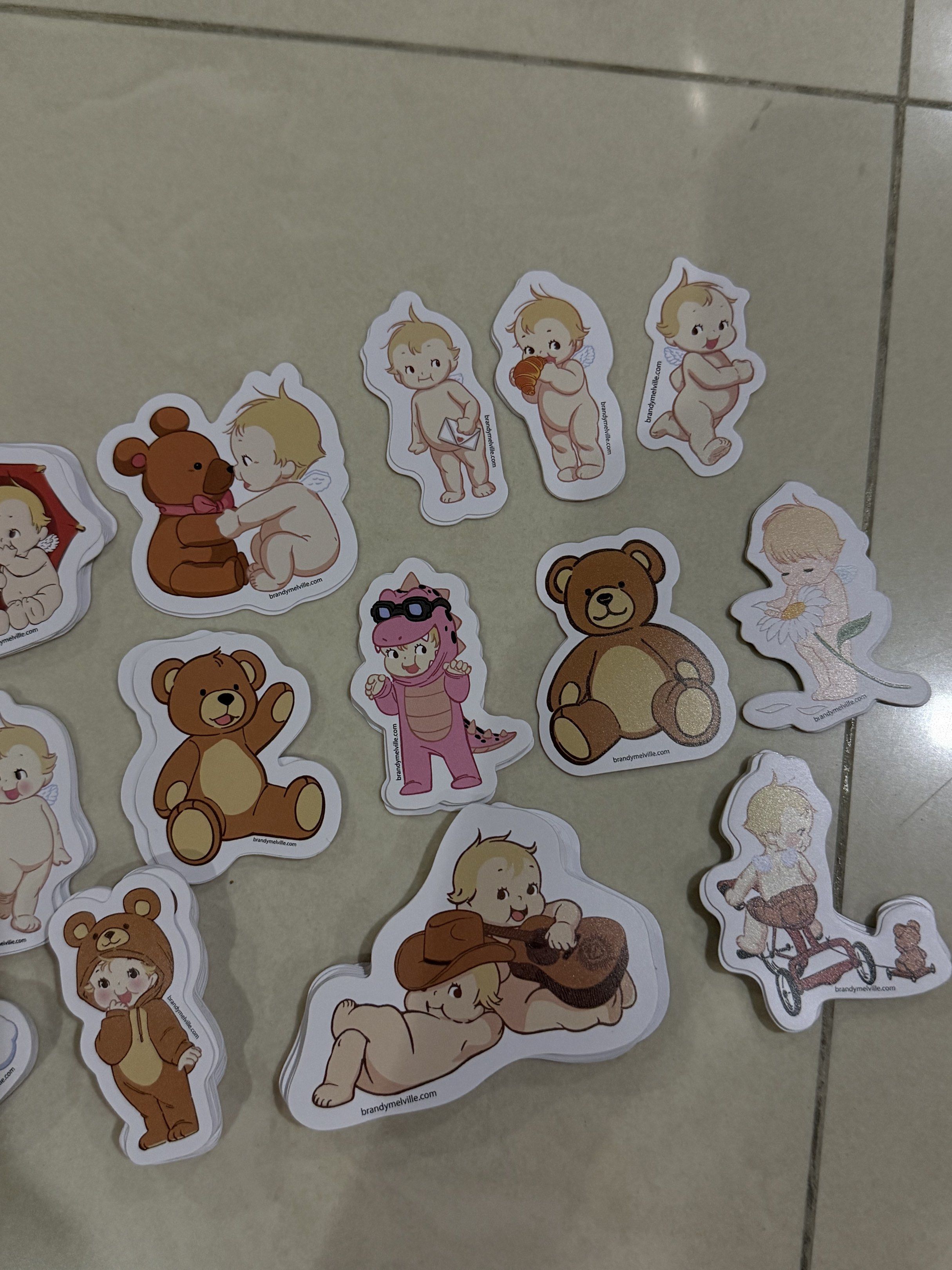 Brandy Melville Stickers, Hobbies & Toys, Art & Prints on Carousell